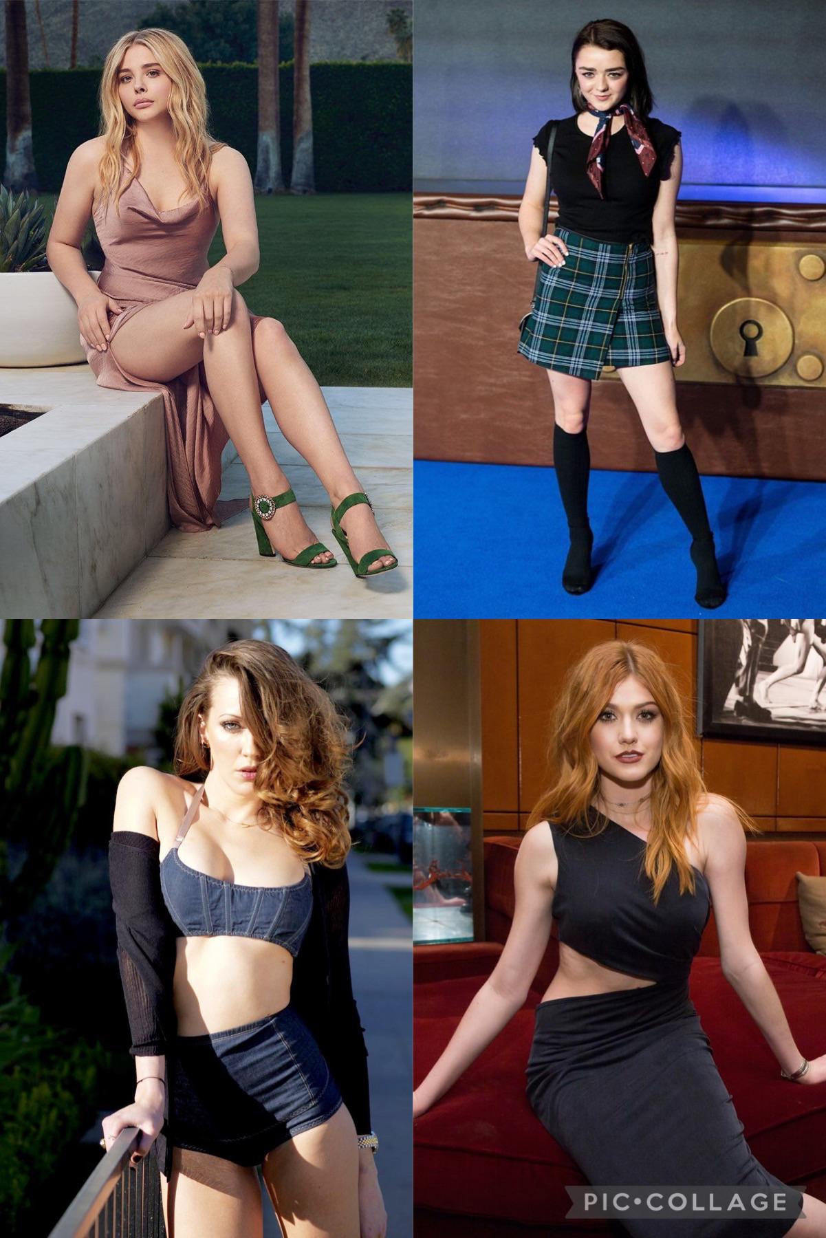 Edging hard for these tight dommes! Chloe, Maisie, Katie and Katherine! | Scrolller