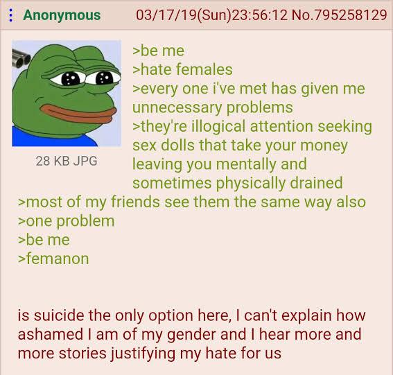 Femanon realises the truth of her species. | Scrolller