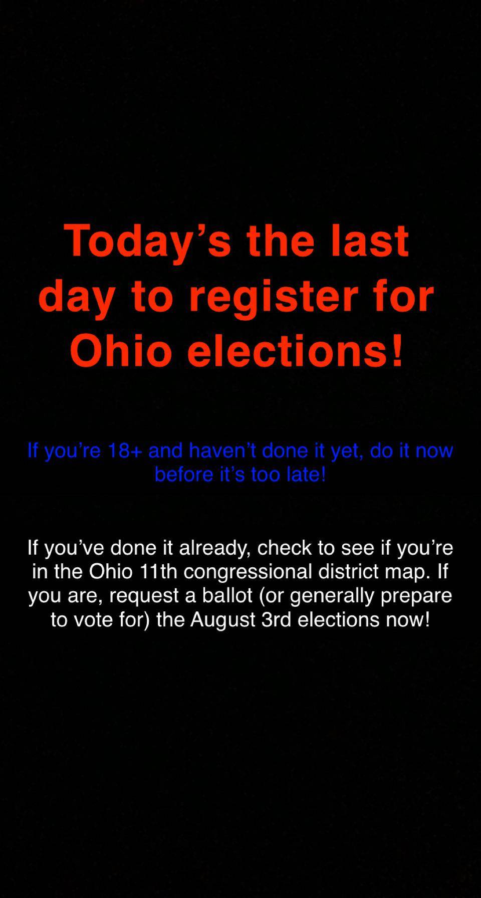 Final election registration reminder: | Scrolller