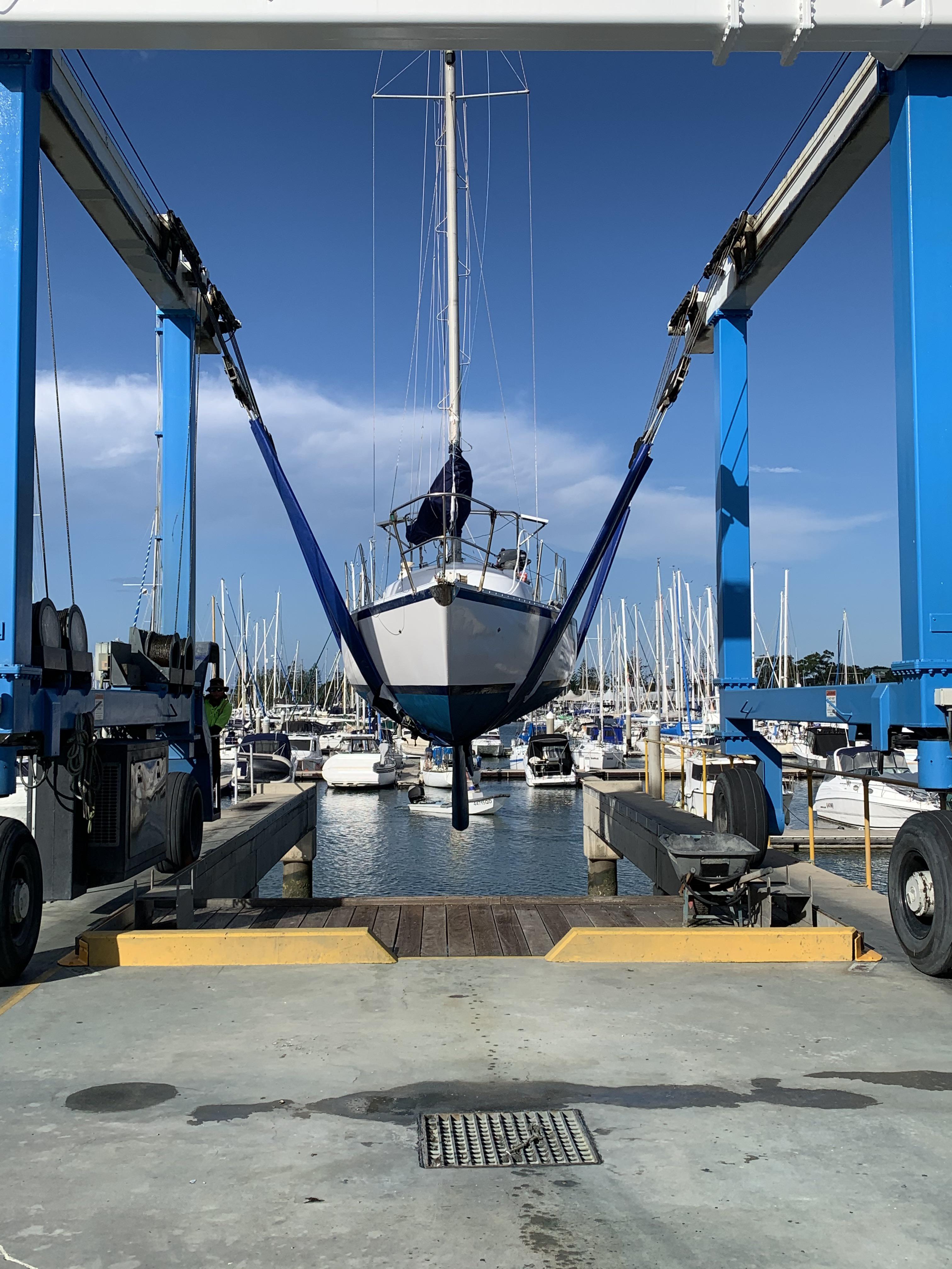 Finally back in the water after a hull repair and antifouling! | Scrolller
