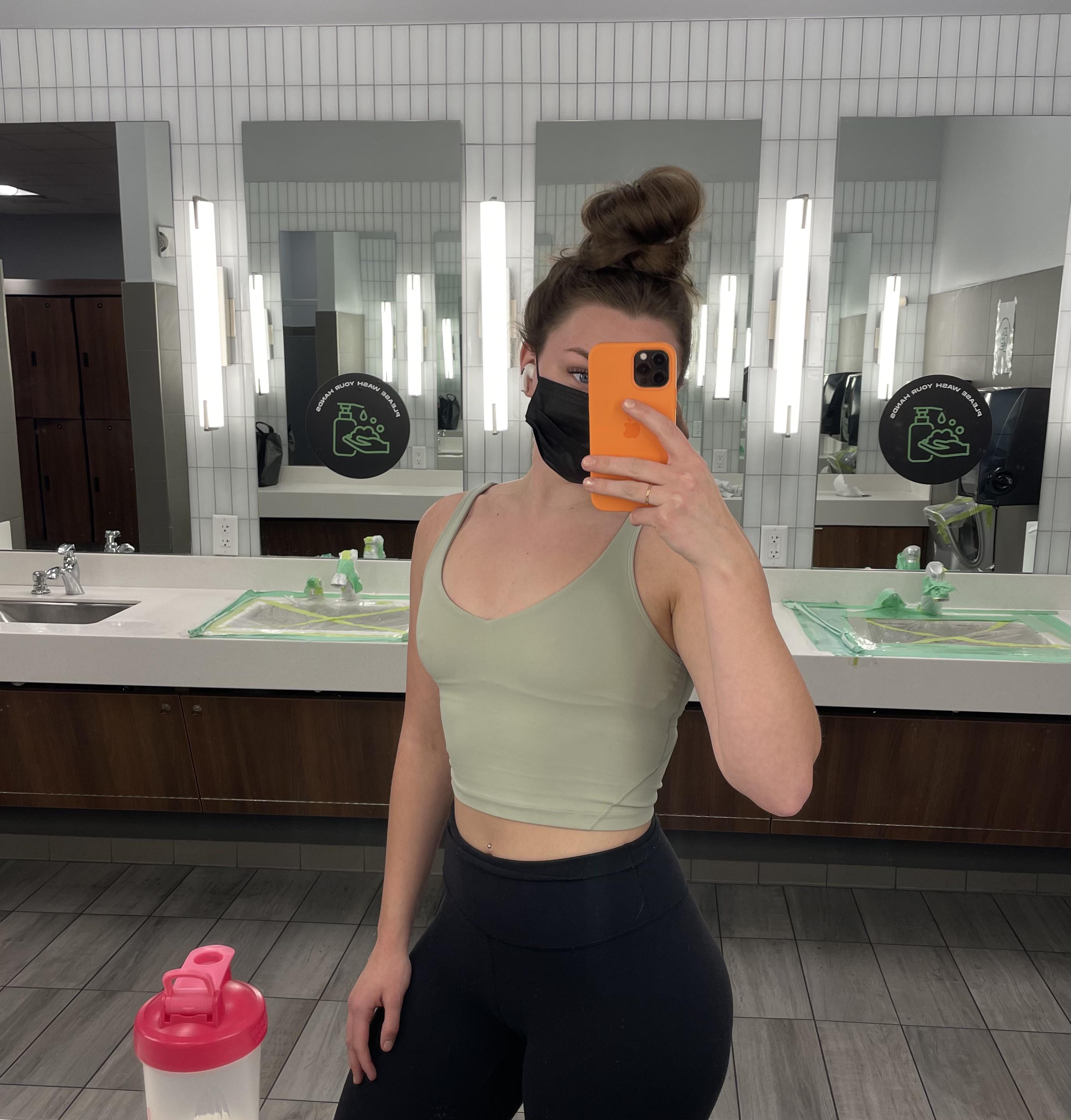 Finally caved and bought an align tank, safe to say I am obsessed. Align tank in green fern (6 ...