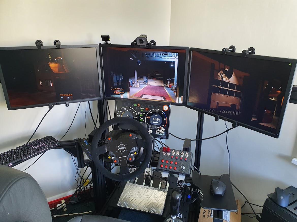 Finally finished rebuilding the sim rig, now to tidy up and catch up on the Iberia event ...