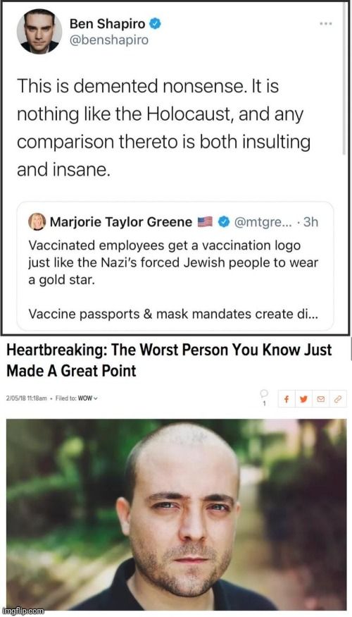 Finally, something we and Shapiro both agree on | Scrolller