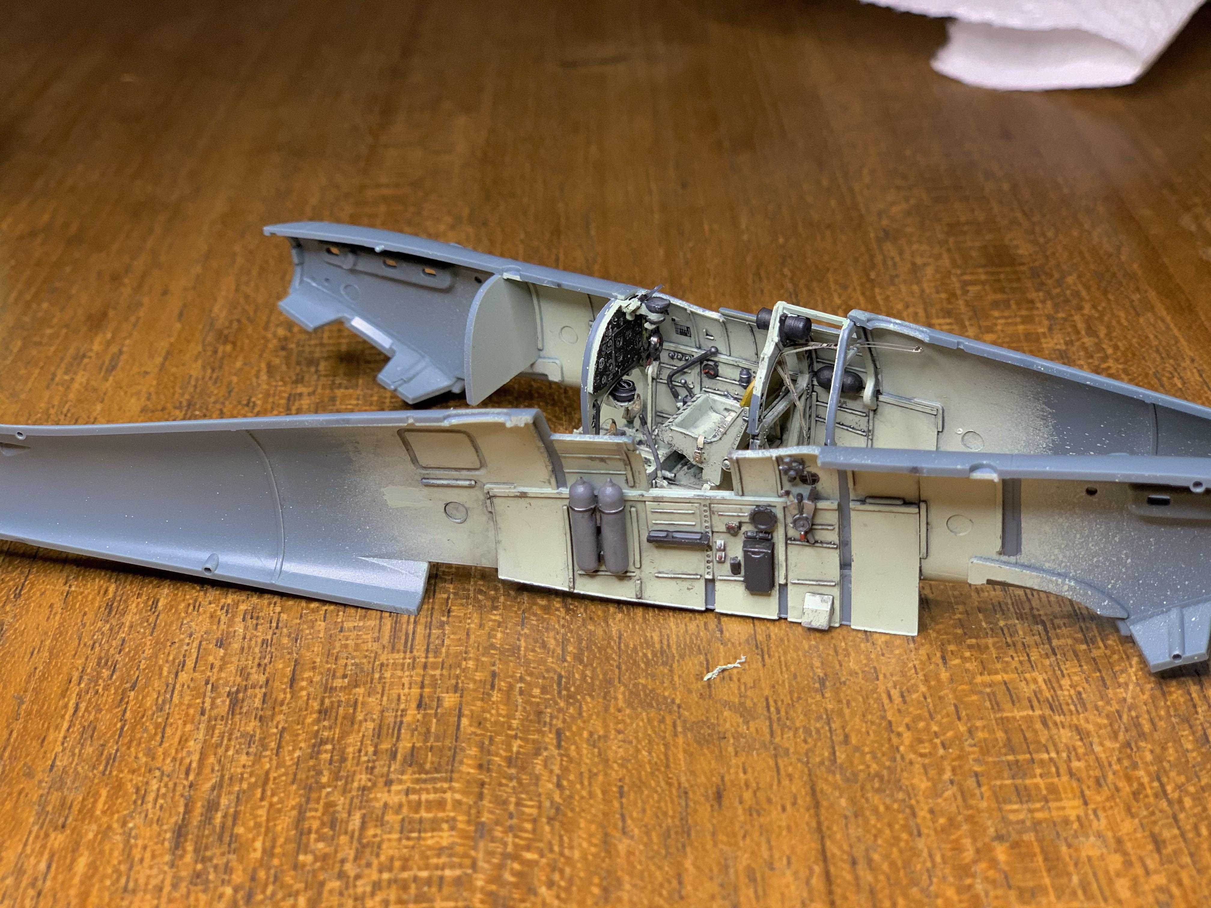Finished my first cockpit! Eduard 1:48 Spitfire. | Scrolller