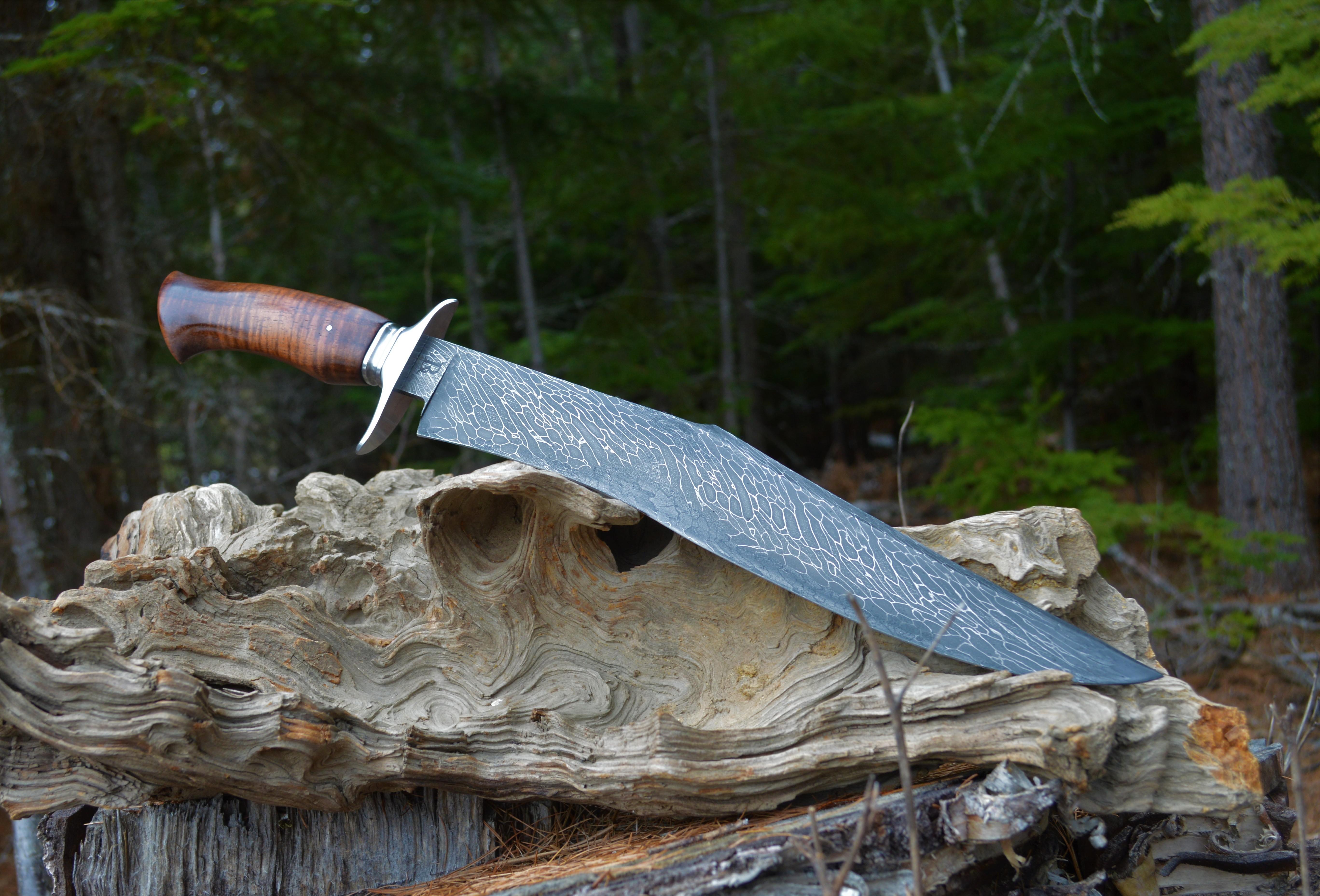 Finished my first damascus knife! | Scrolller