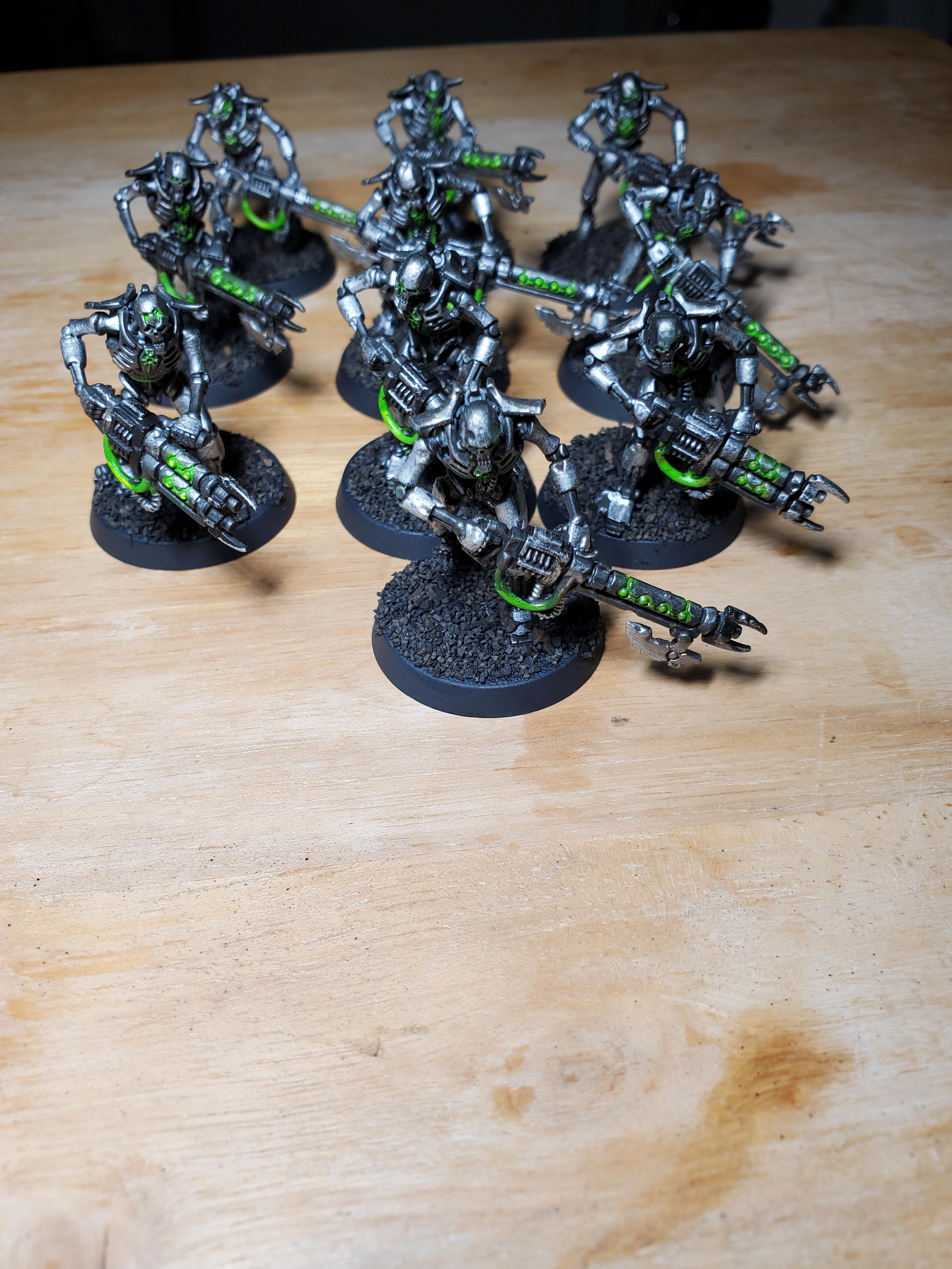 Finished my first set of Necron Warriors! CC welcome and appreciated! | Scrolller