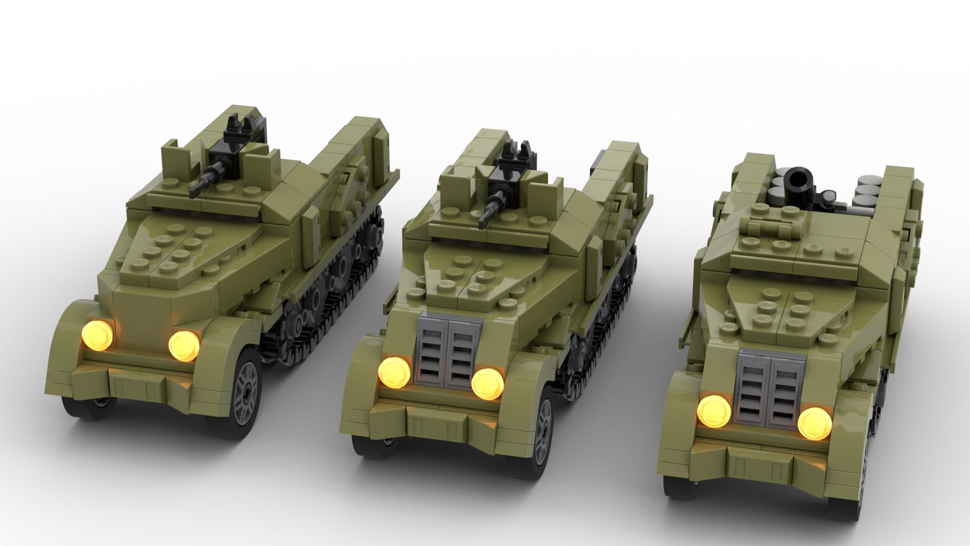 Finished my third version of the Colonial Half Tracks | Scrolller