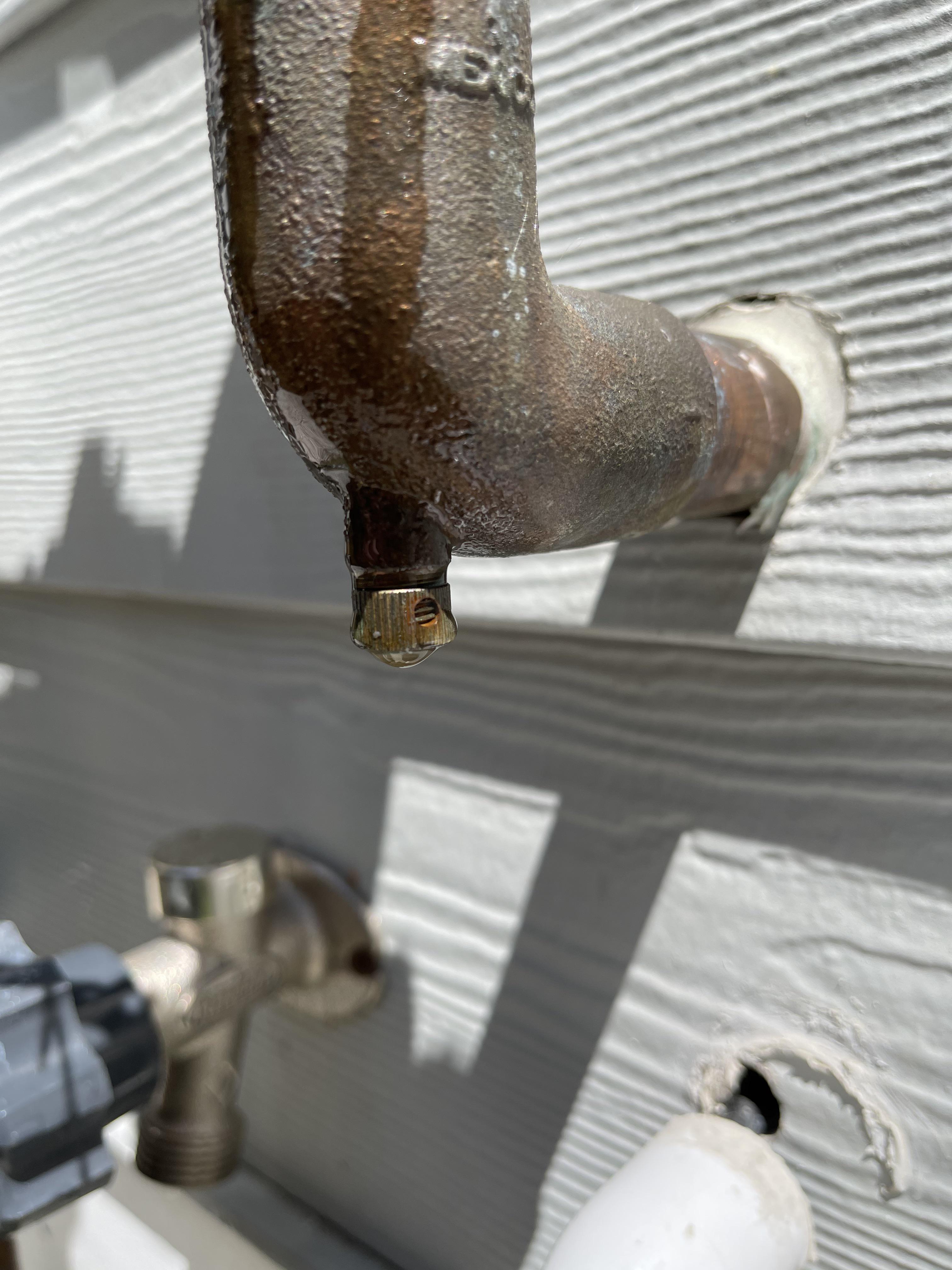 Fired up my system for the first time today. Why is water spraying out of this fitting? Thanks ...