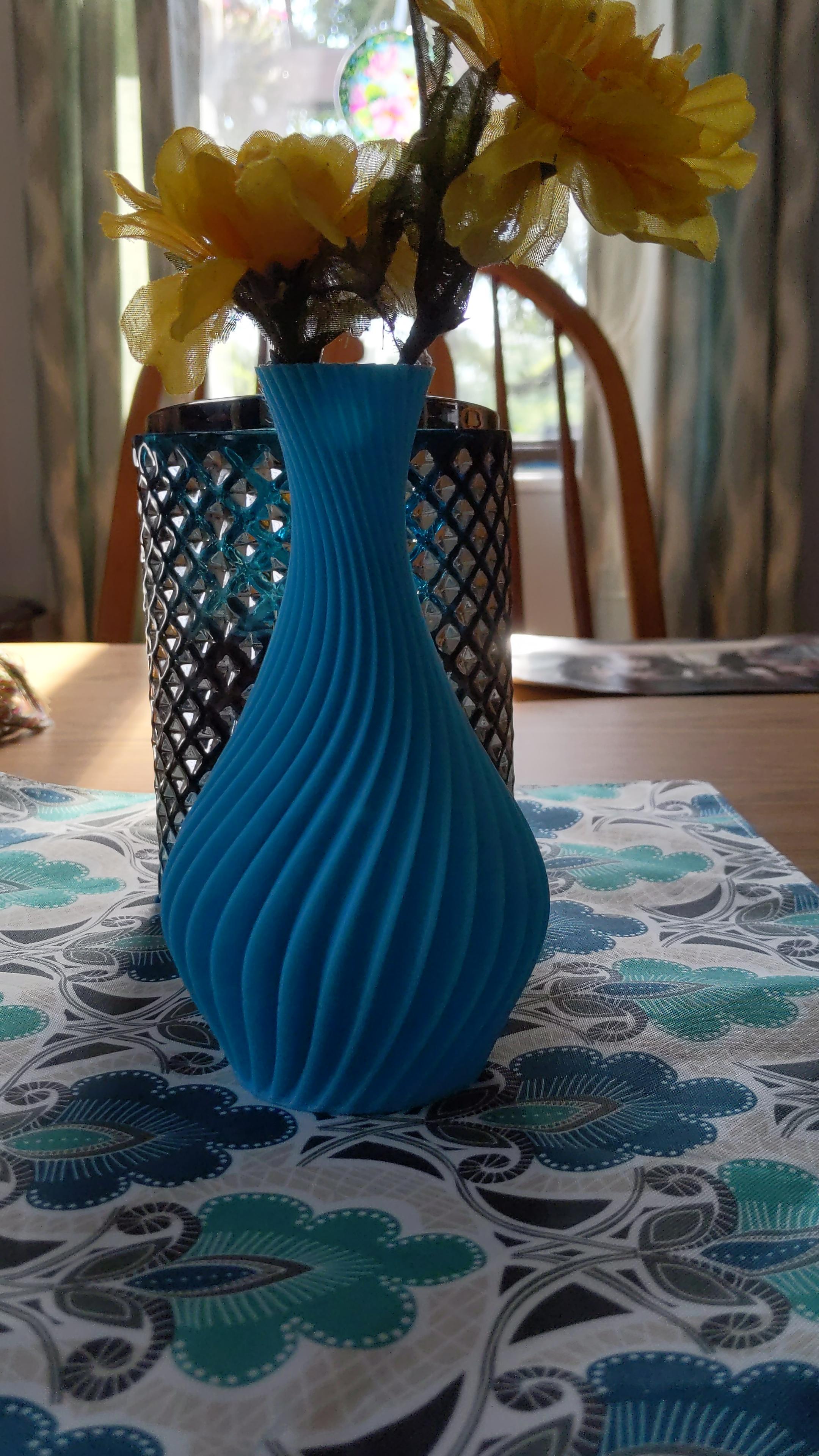 First big print and officially a week into my new obsession. The filament got caught in n the ...
