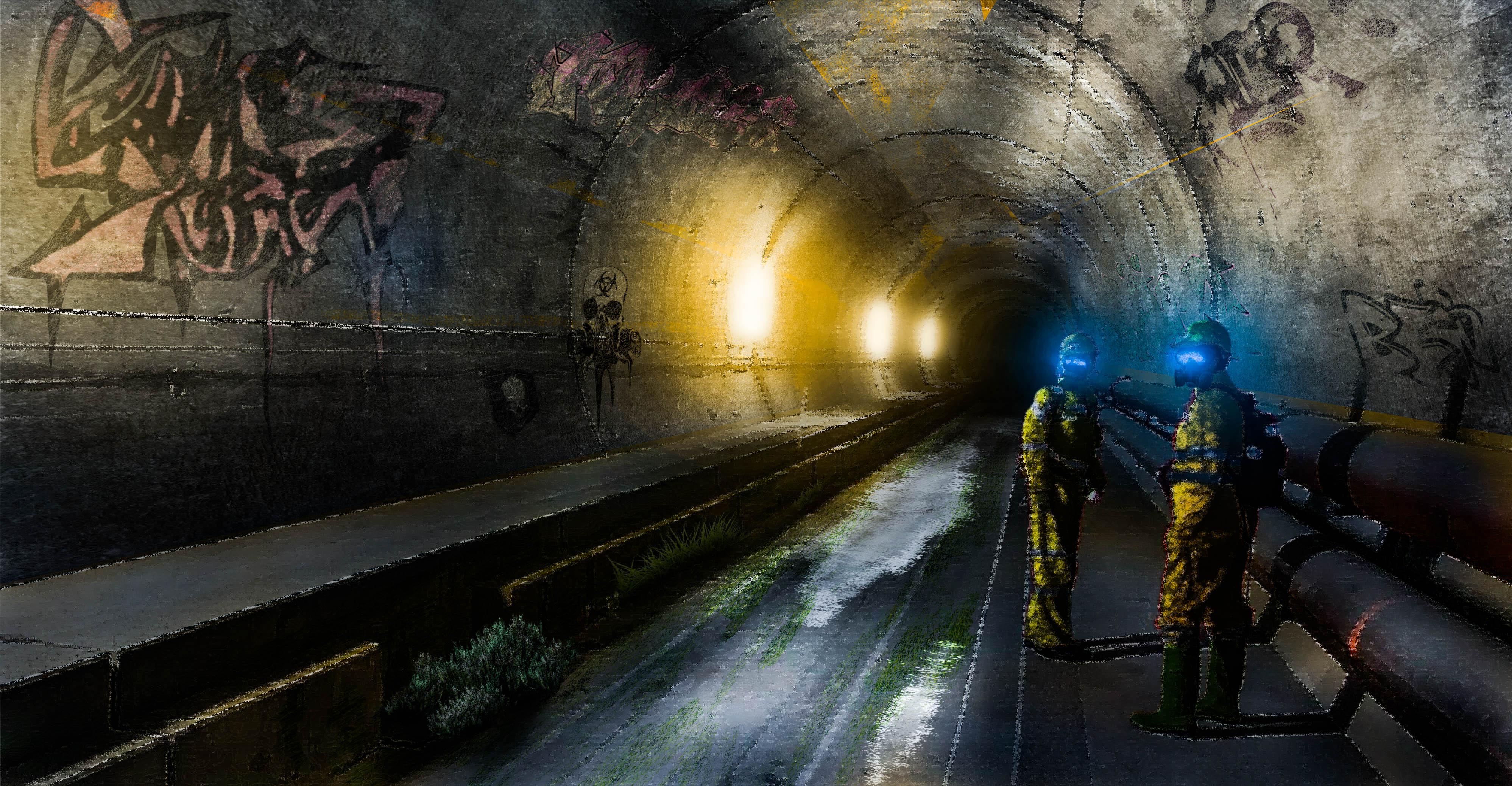 First concept art attempt using highlight techniques benny uses but with a different brush set ...