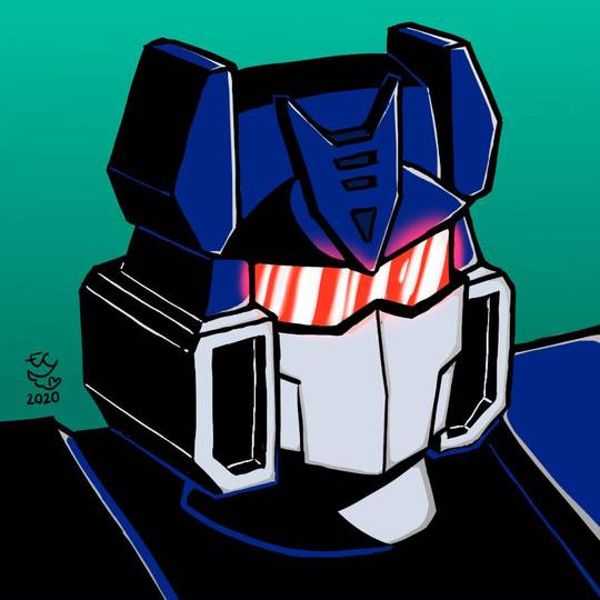 First drawing in Affinity Photo - Soundwave fanart from Transformers | Scrolller