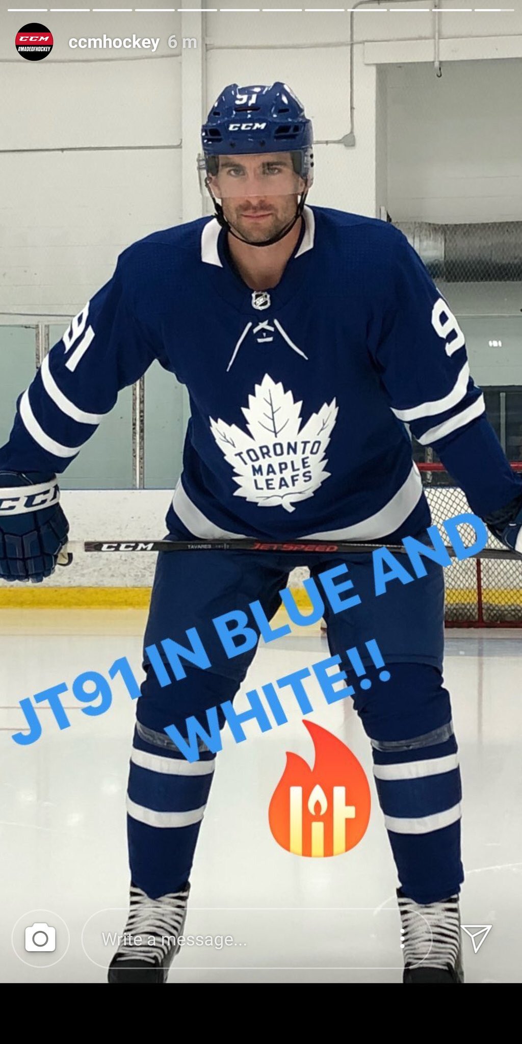 First look at Tavares in Leafs home jersey | Scrolller