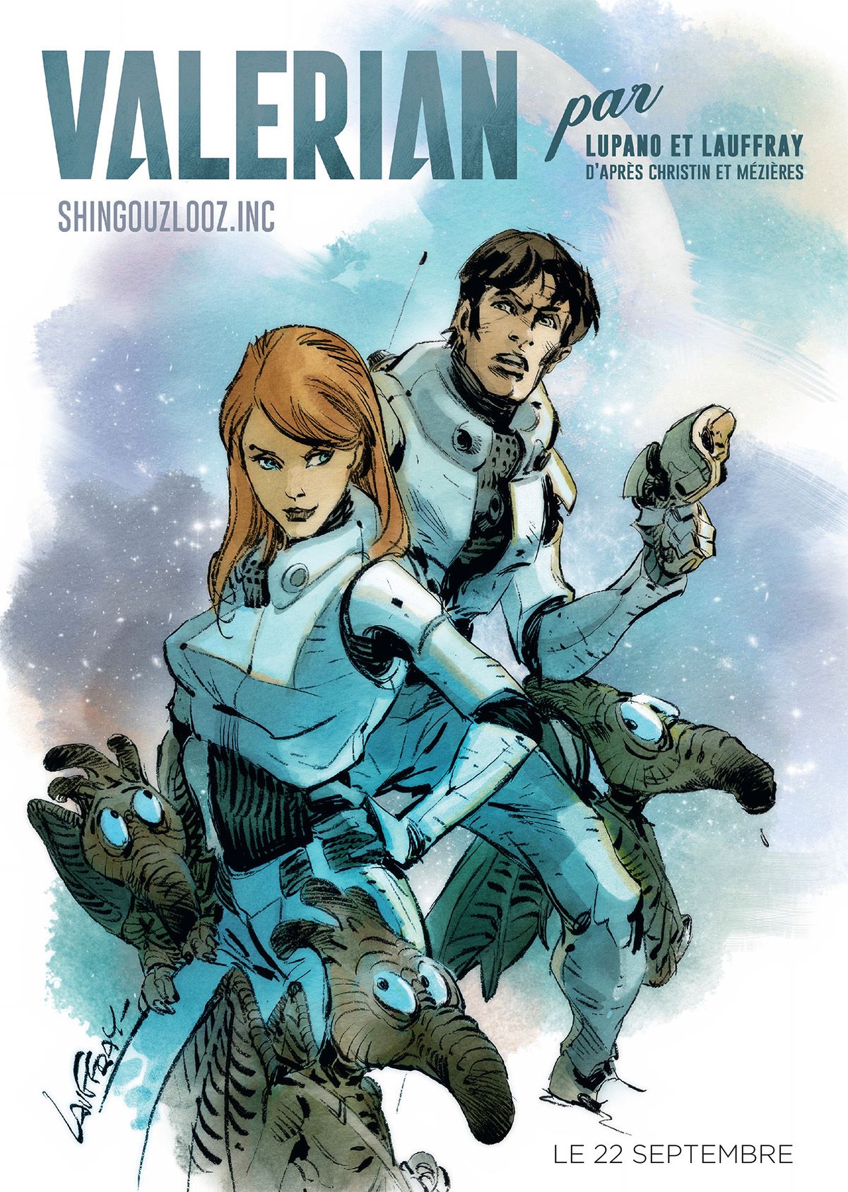 First look at the Valérian tribute by Wilfrid Lupano and Mathieu Lauffray, due out in September ...
