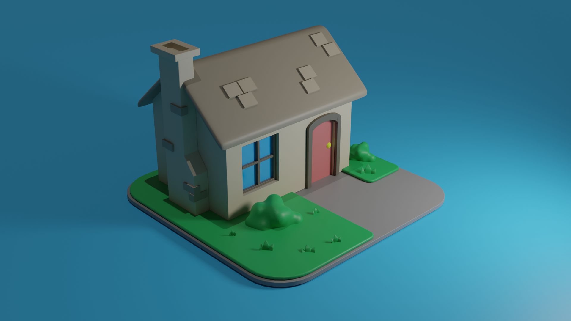 first low poly render! i think it turned out pretty good :) | Scrolller