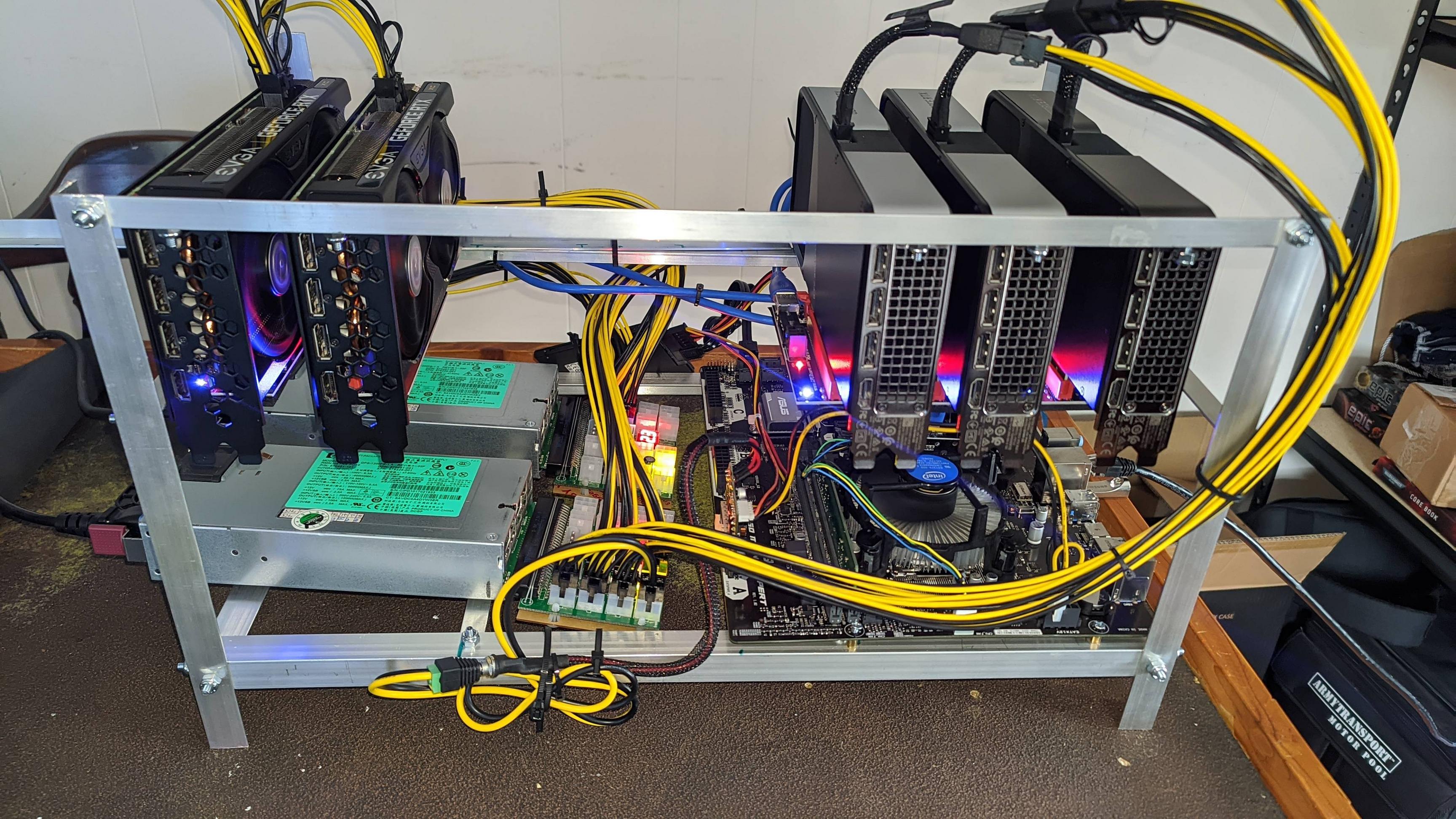 First mining rig started! | Scrolller