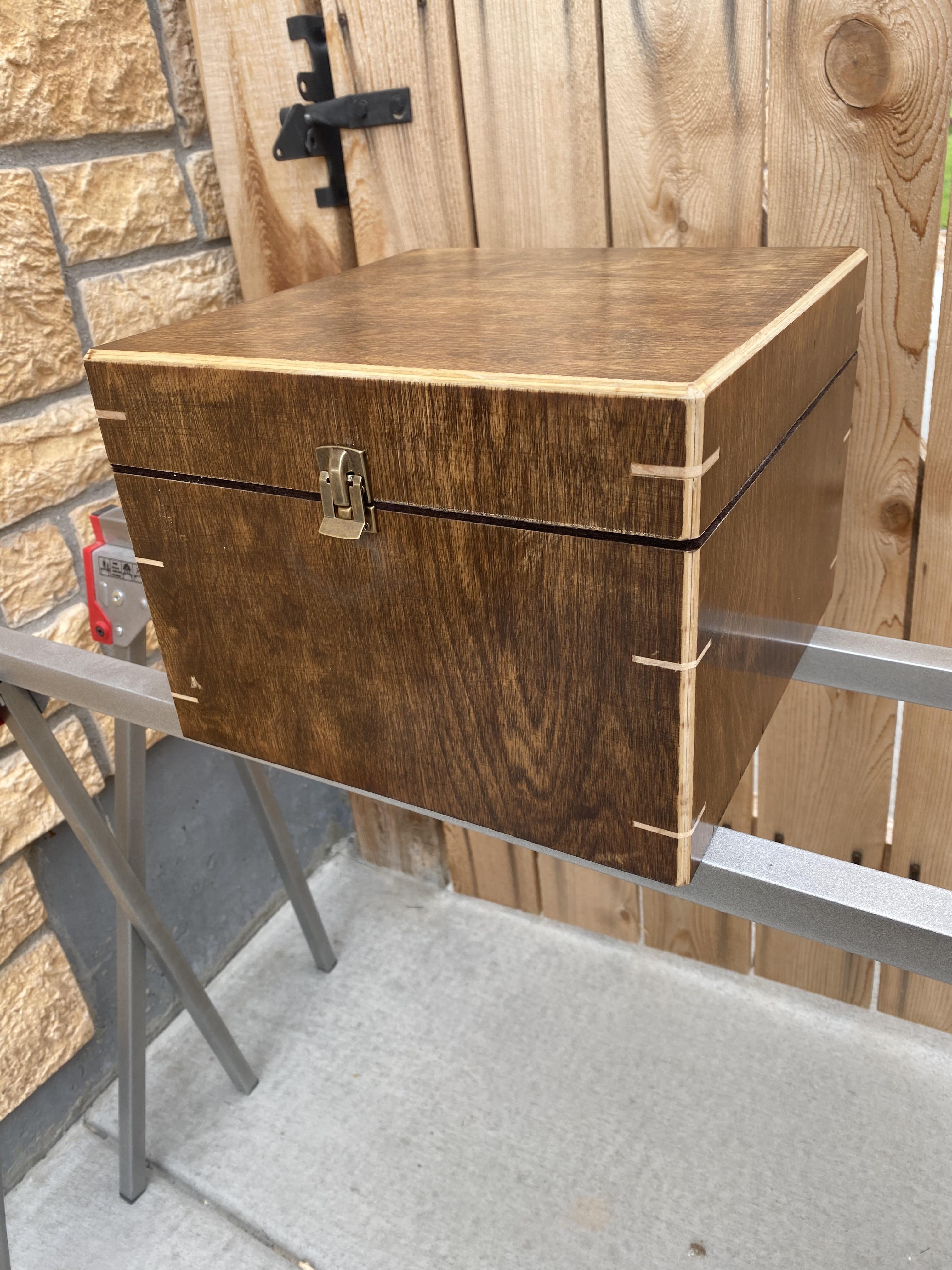 First miter end box. | Scrolller