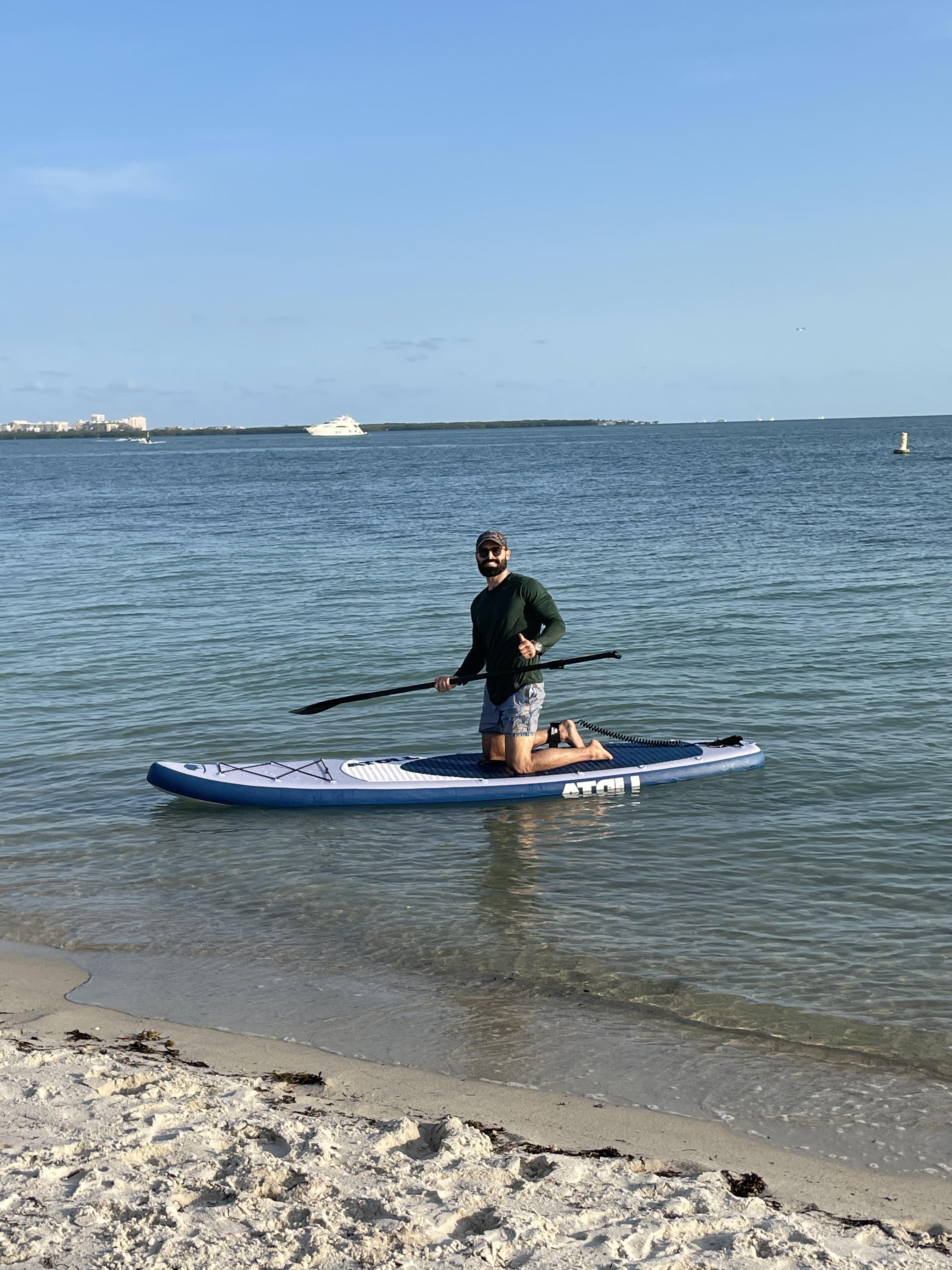 First paddle board and first time paddle boarding. | Scrolller