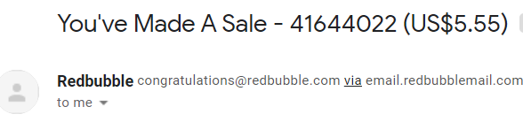 First Sale Today! Feeling Good and Validated | Scrolller