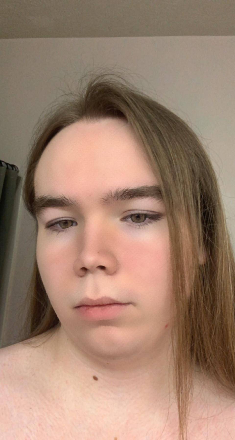 First selfie after coming out! Got a long road ahead of me. Don’t be too harsh! | Scrolller