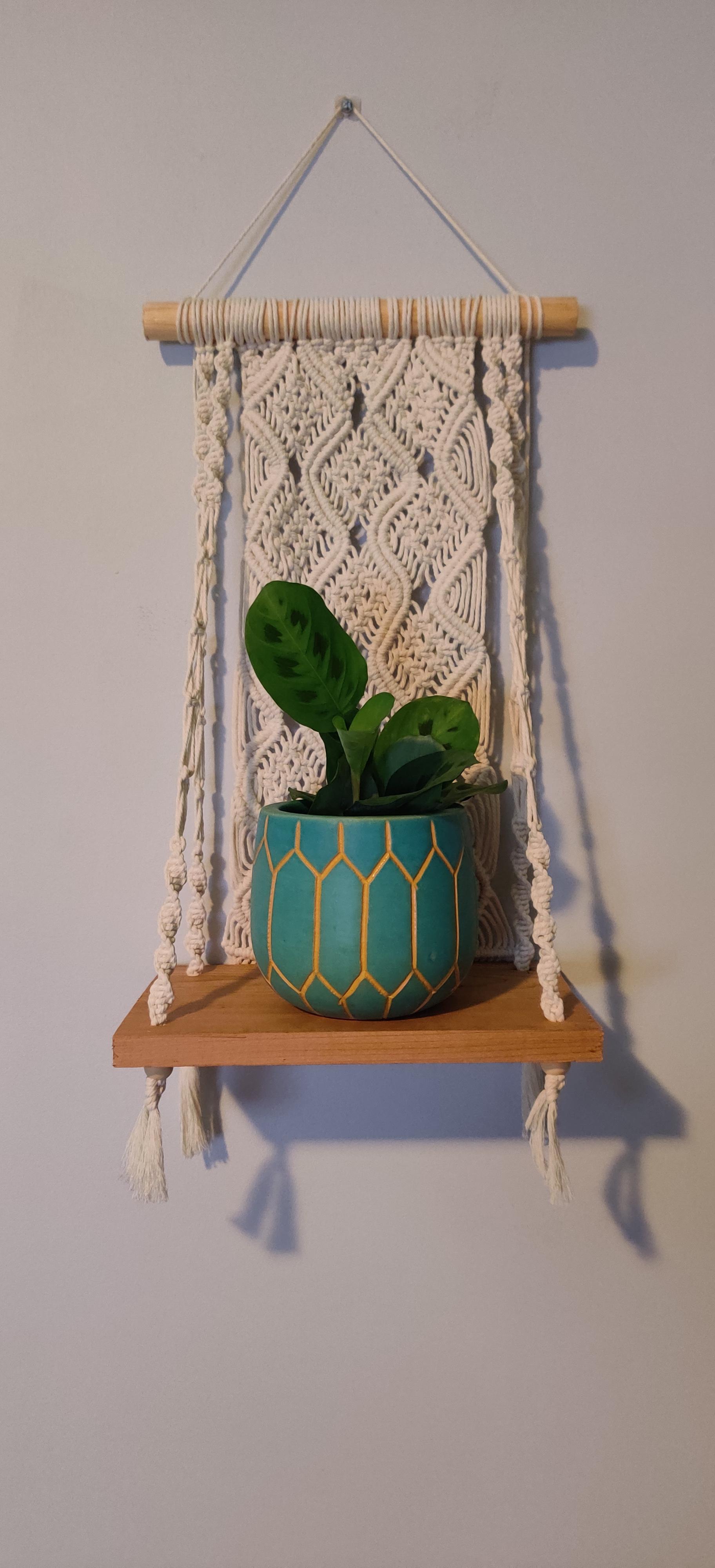 First shelf, second project ever. Recreated a Pinterest post I saw. | Scrolller