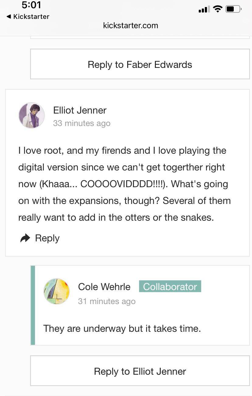 First (soft) confirmation of the Riverfolk Expansion for Root Digital | Scrolller