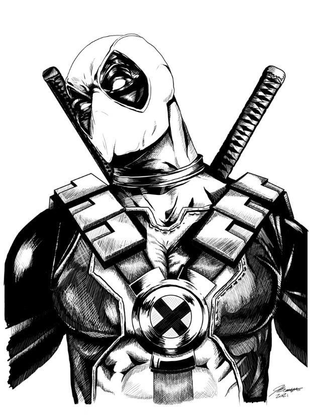 First time drawing Deadpool! Everyone’s favourite Merc with a mouth! | Scrolller