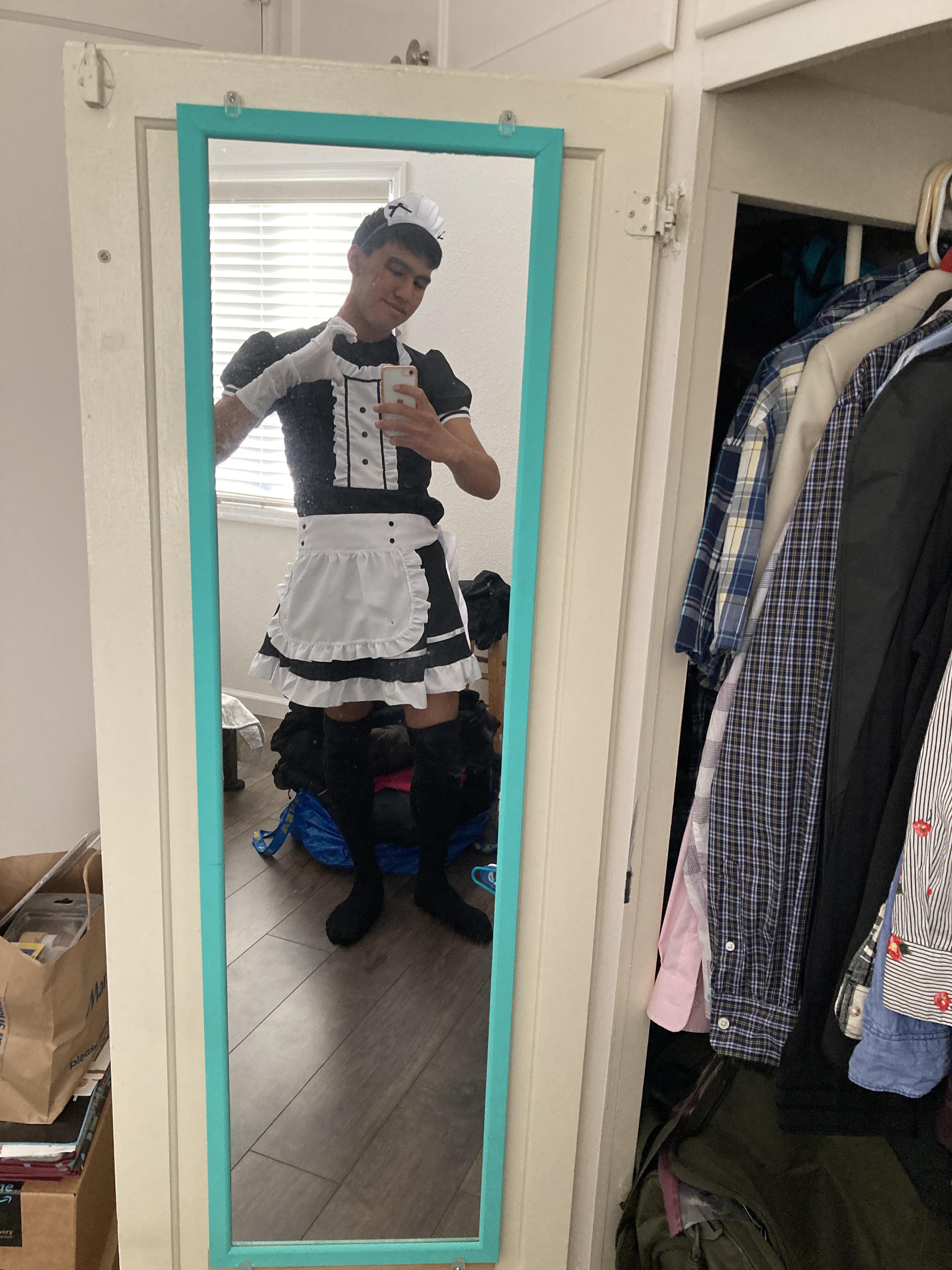 First time in a maid outfit, how do I look? (M18) | Scrolller