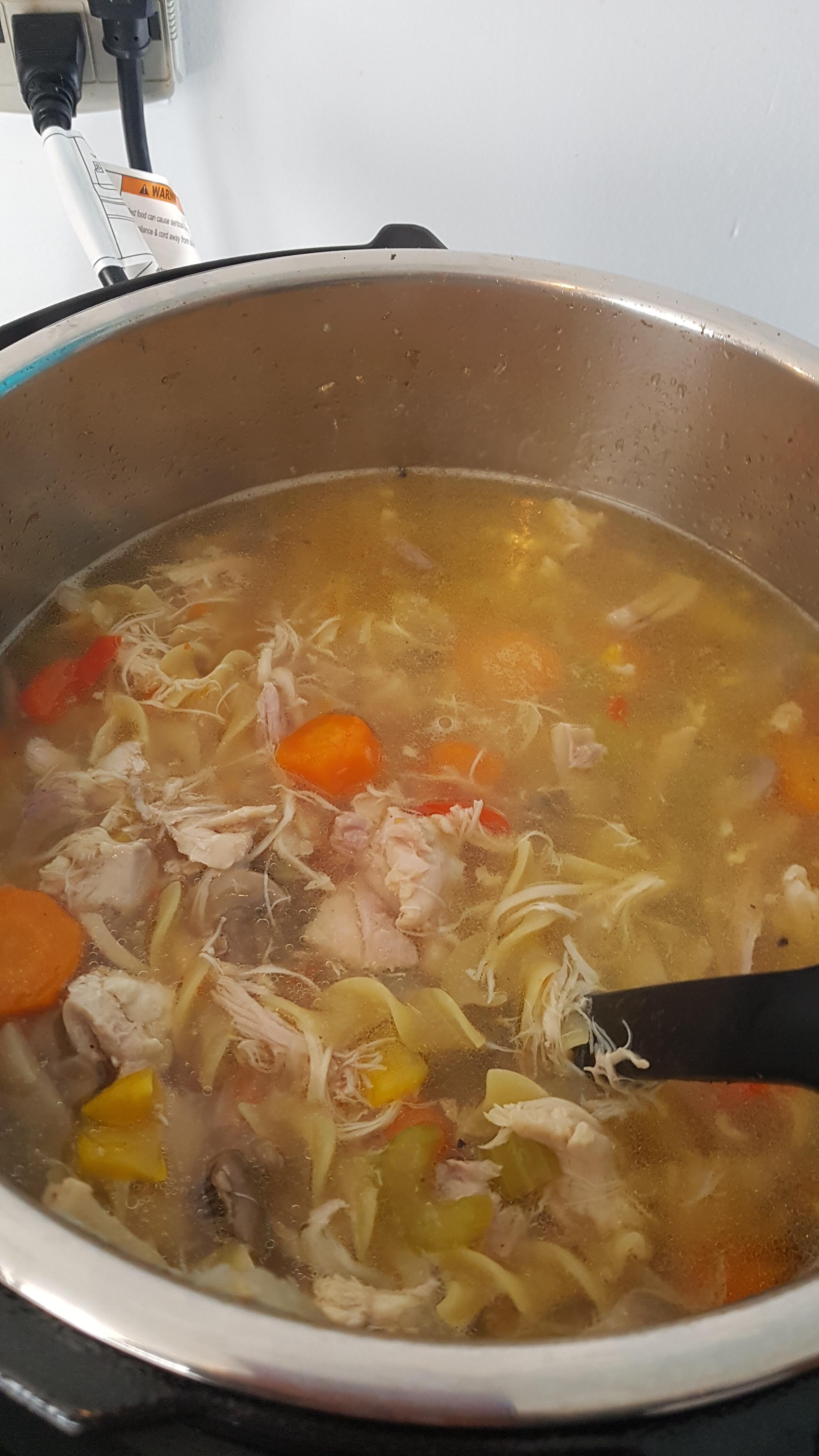 First time making IP chicken noodle soup | Scrolller