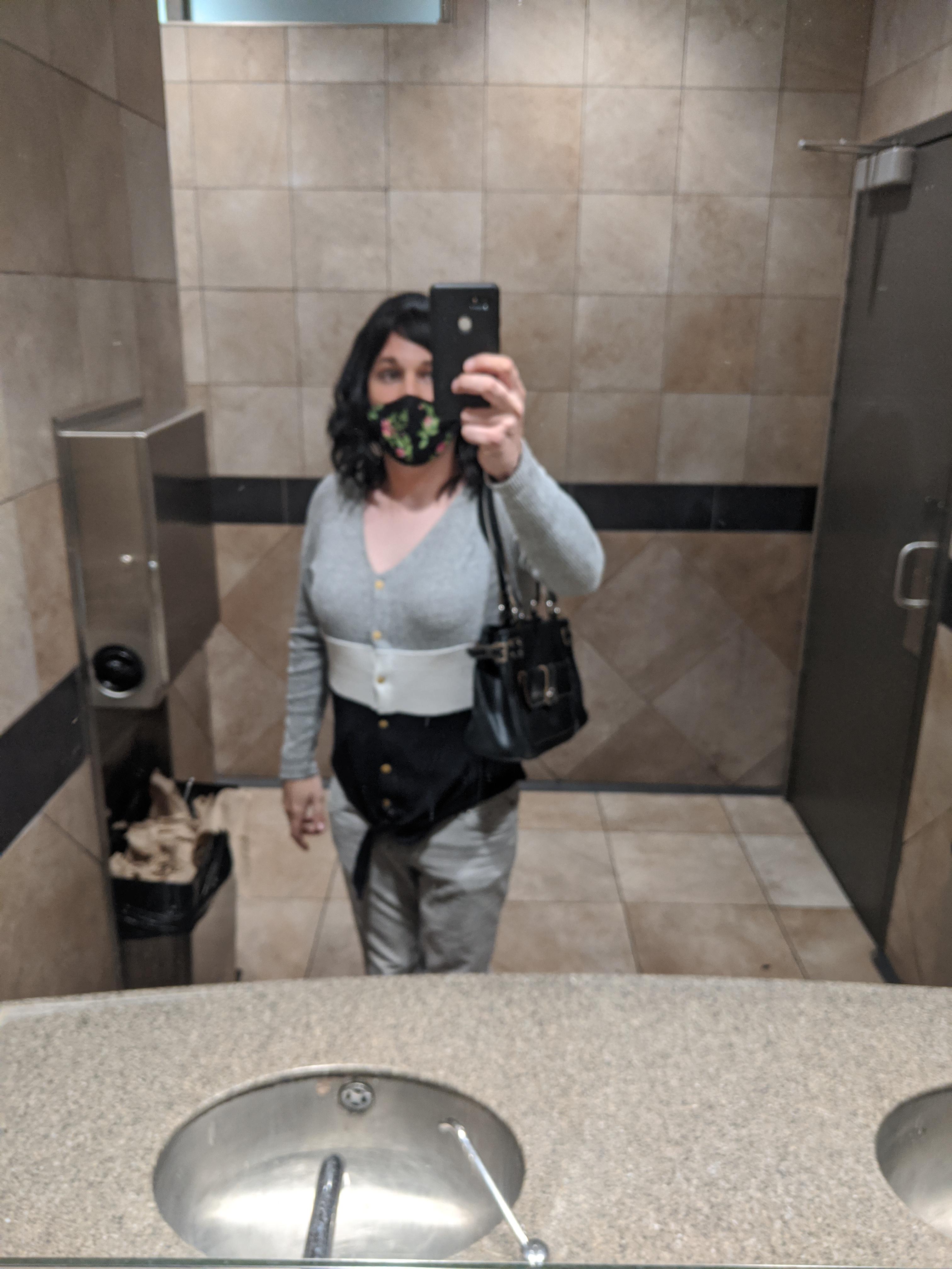 First time using the women's restroom 🙈 pass or nah? | Scrolller