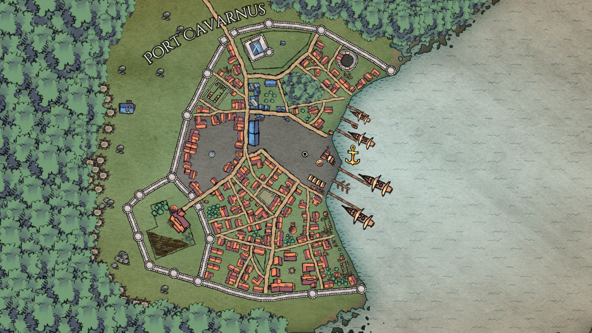 First Wonderdraft town | Scrolller