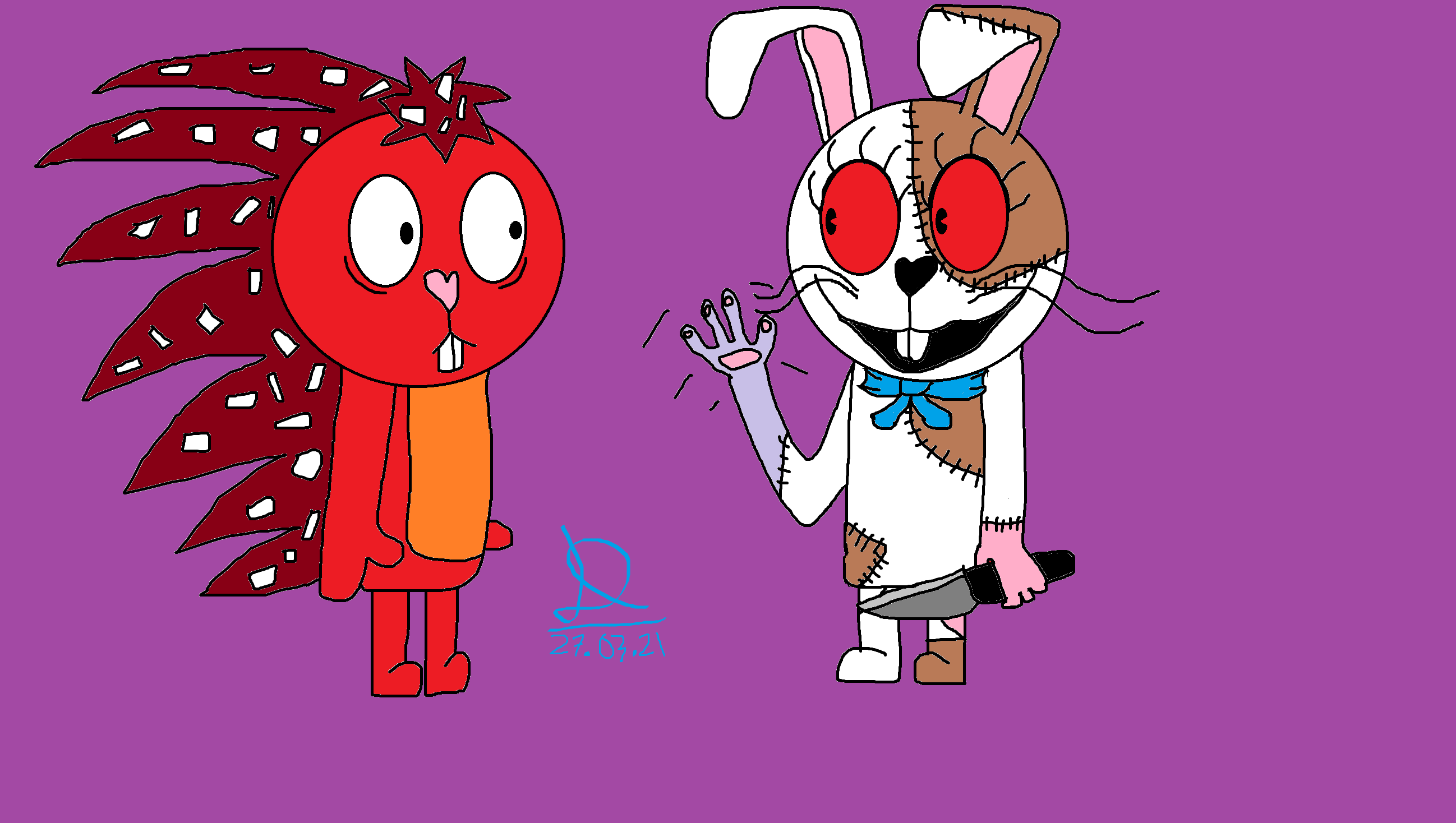 Flaky meets Vanny from Five Nights at Freddy’s Security Breach | Scrolller