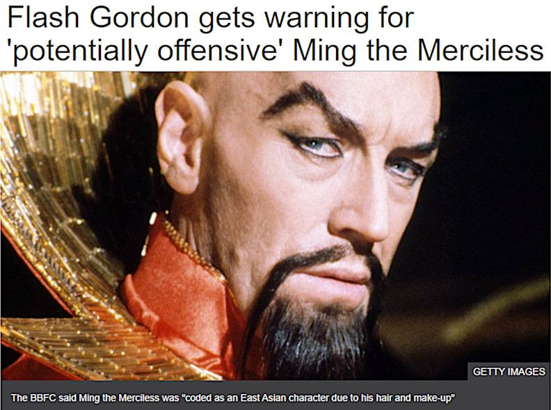 Flash Gordon gets warning for 'potentially offensive' Ming the Merciless | Scrolller