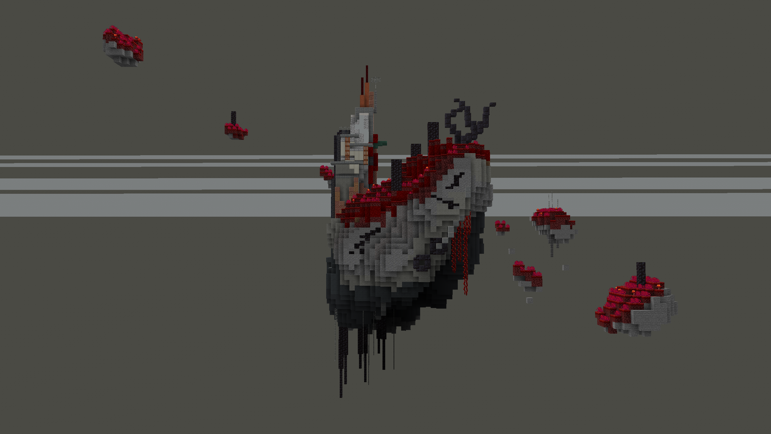 Floating Crimson Islands... | Scrolller