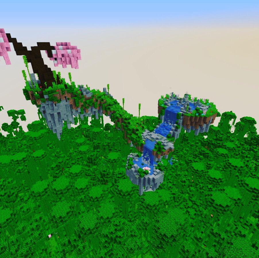 Floating islands in Minecraft | Scrolller