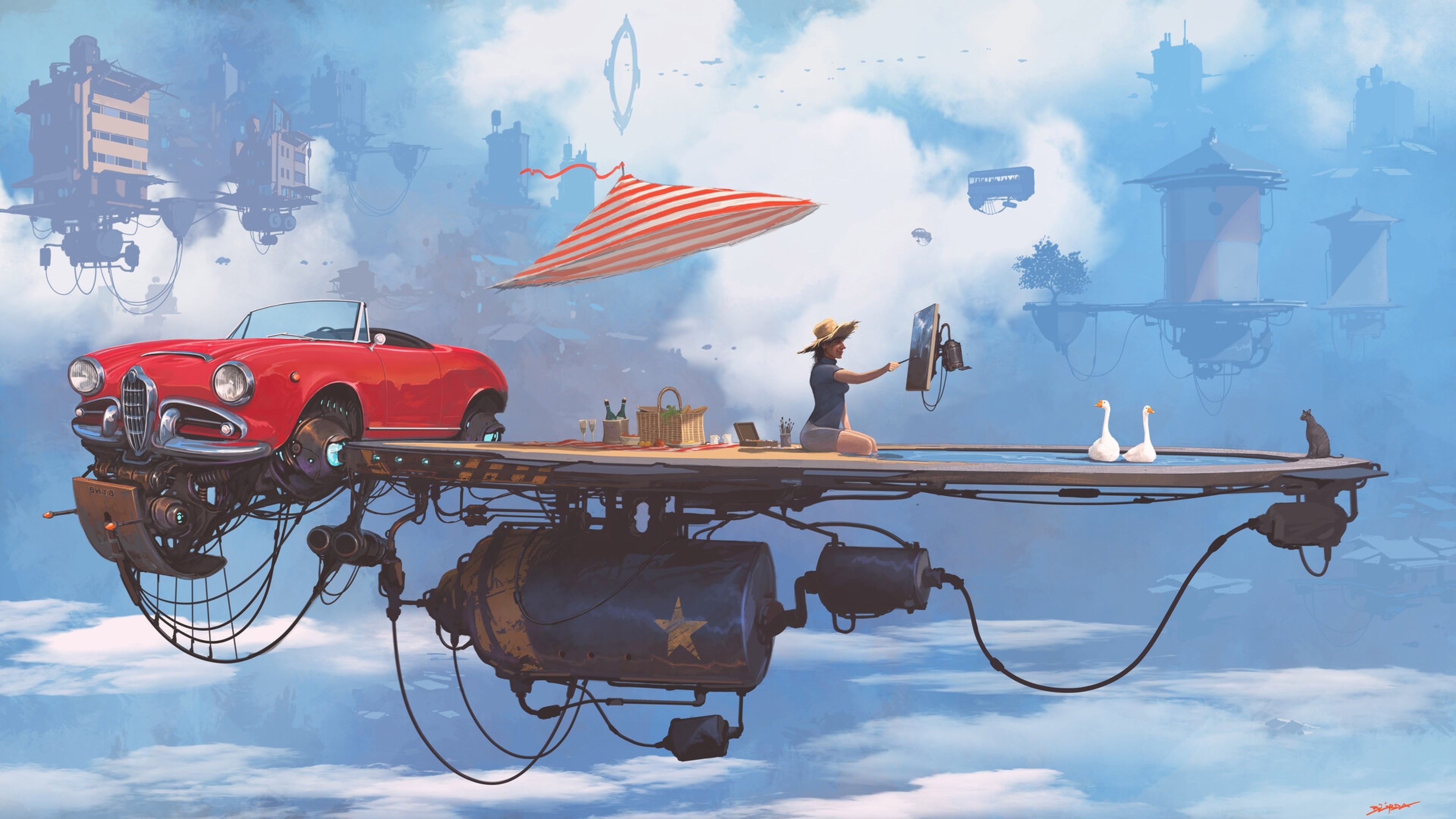 Floating Ship [3840x2160]. | Scrolller