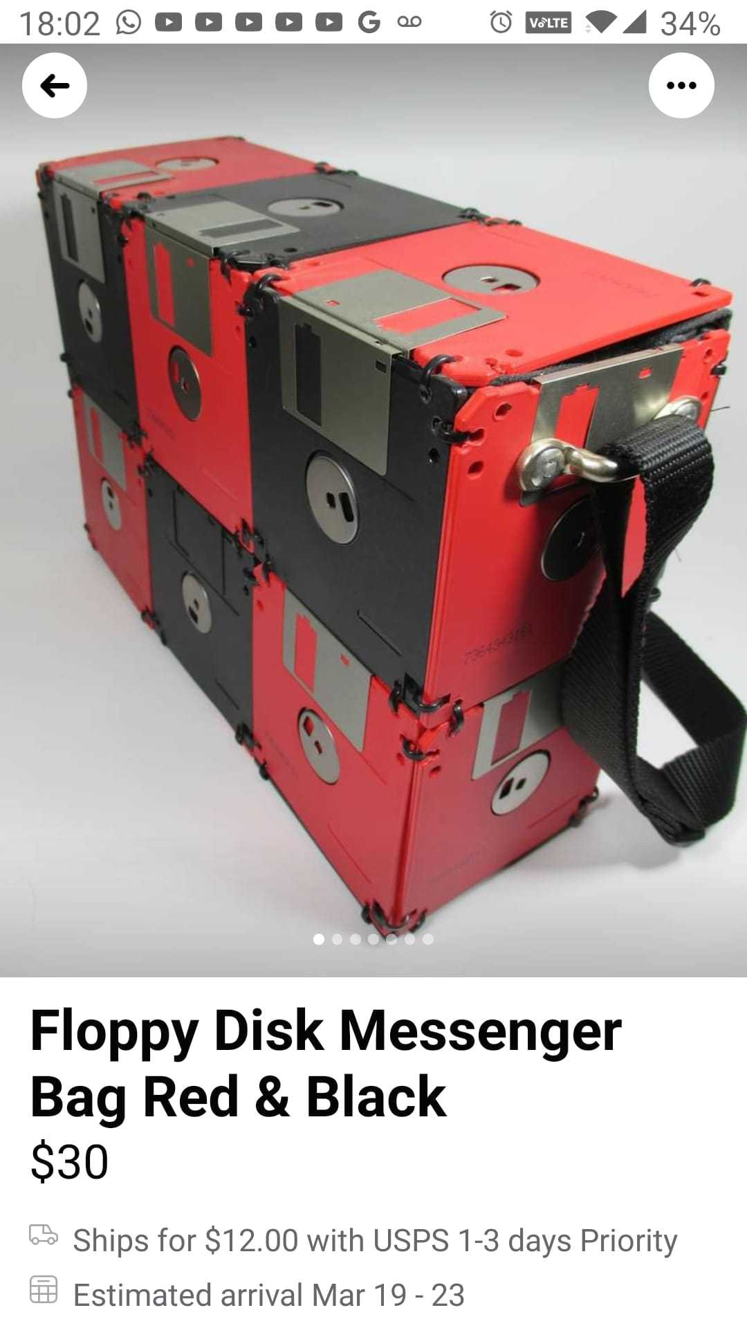 Floppy Disk Messenger Bag | Scrolller