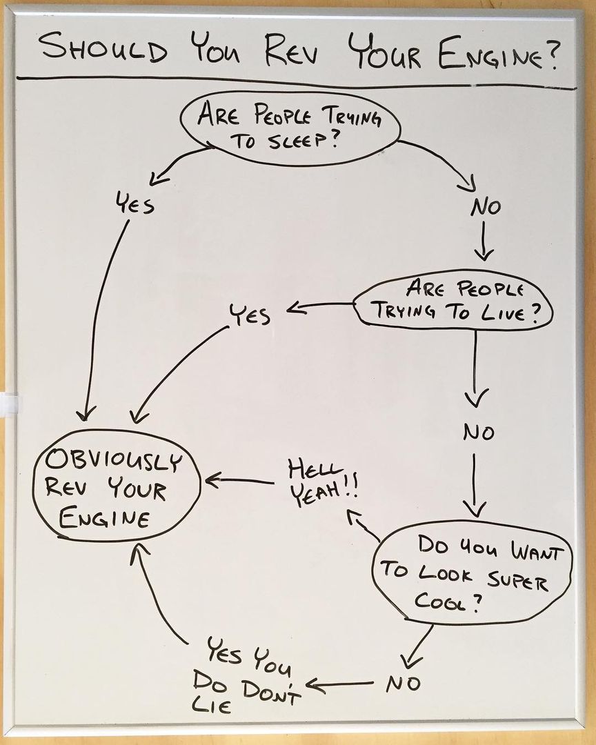 Flowchart: Should you rev your engine? | Scrolller