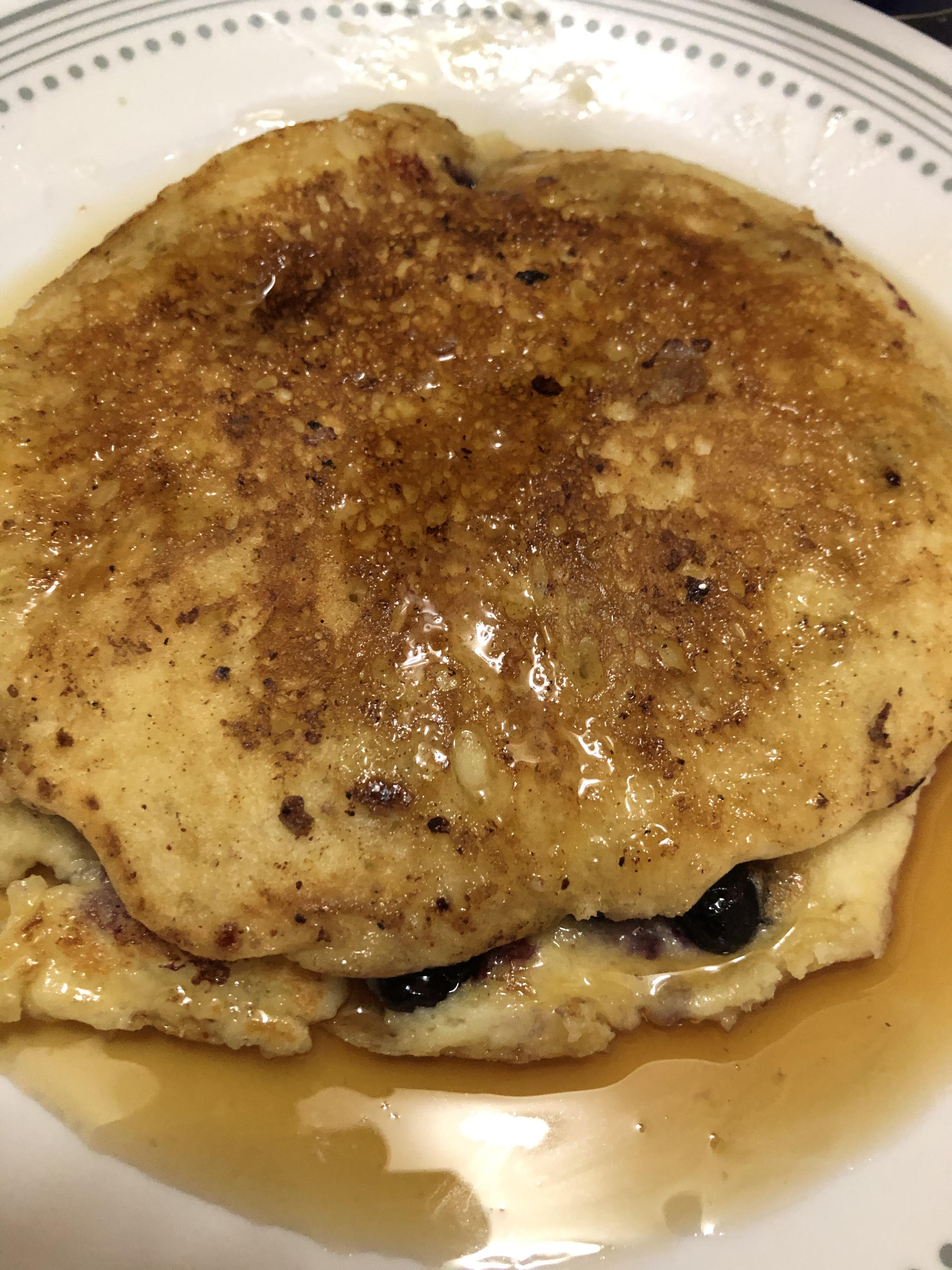 Fluffy pancakes with real maple syrup | Scrolller