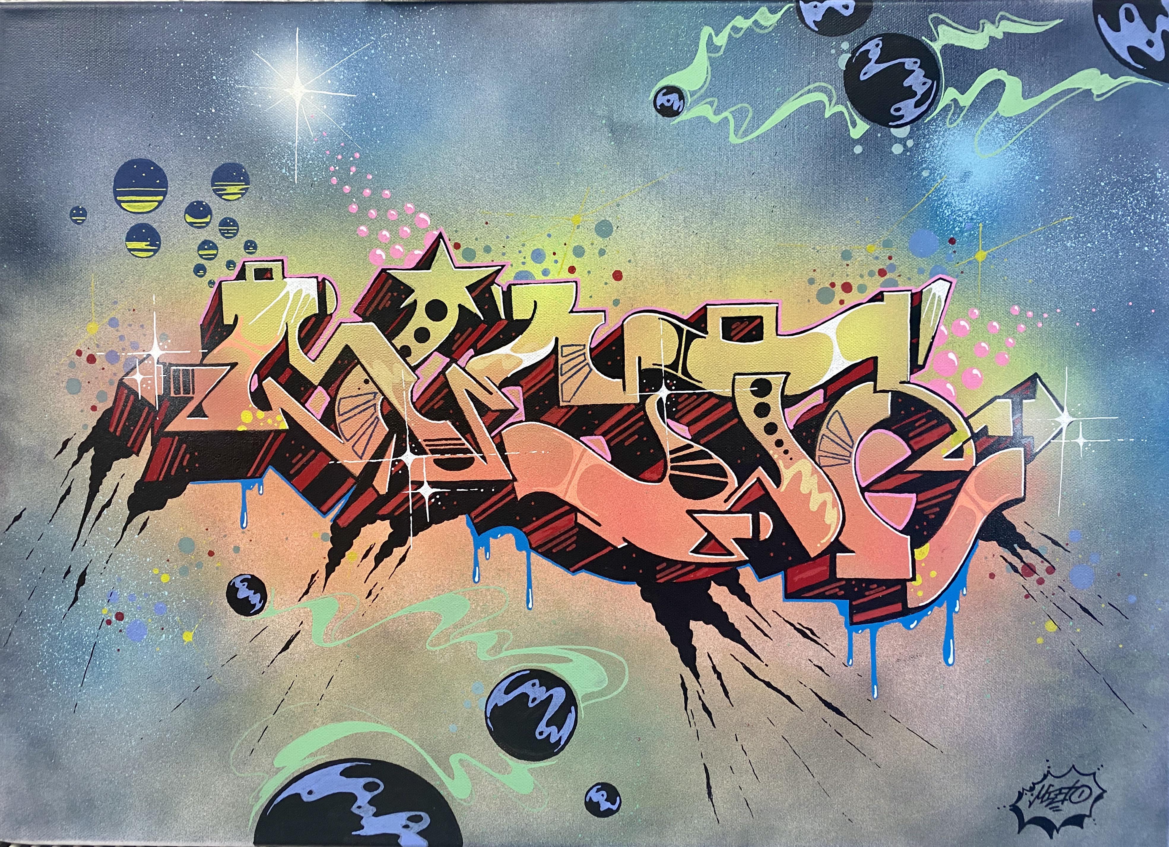Fluorescent color sketch with spraypaint and markers | Scrolller