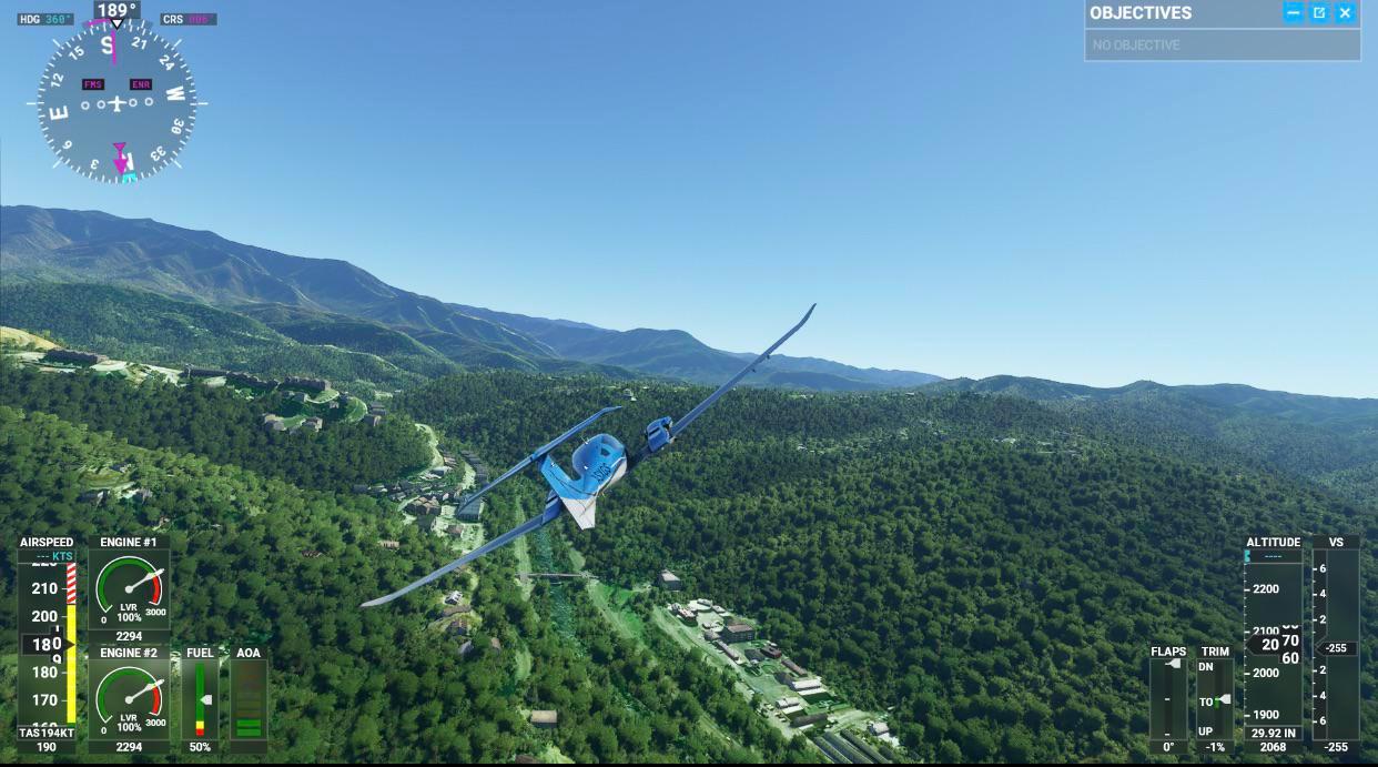 Flying over Gatlinburg in MS Flight Simulator | Scrolller