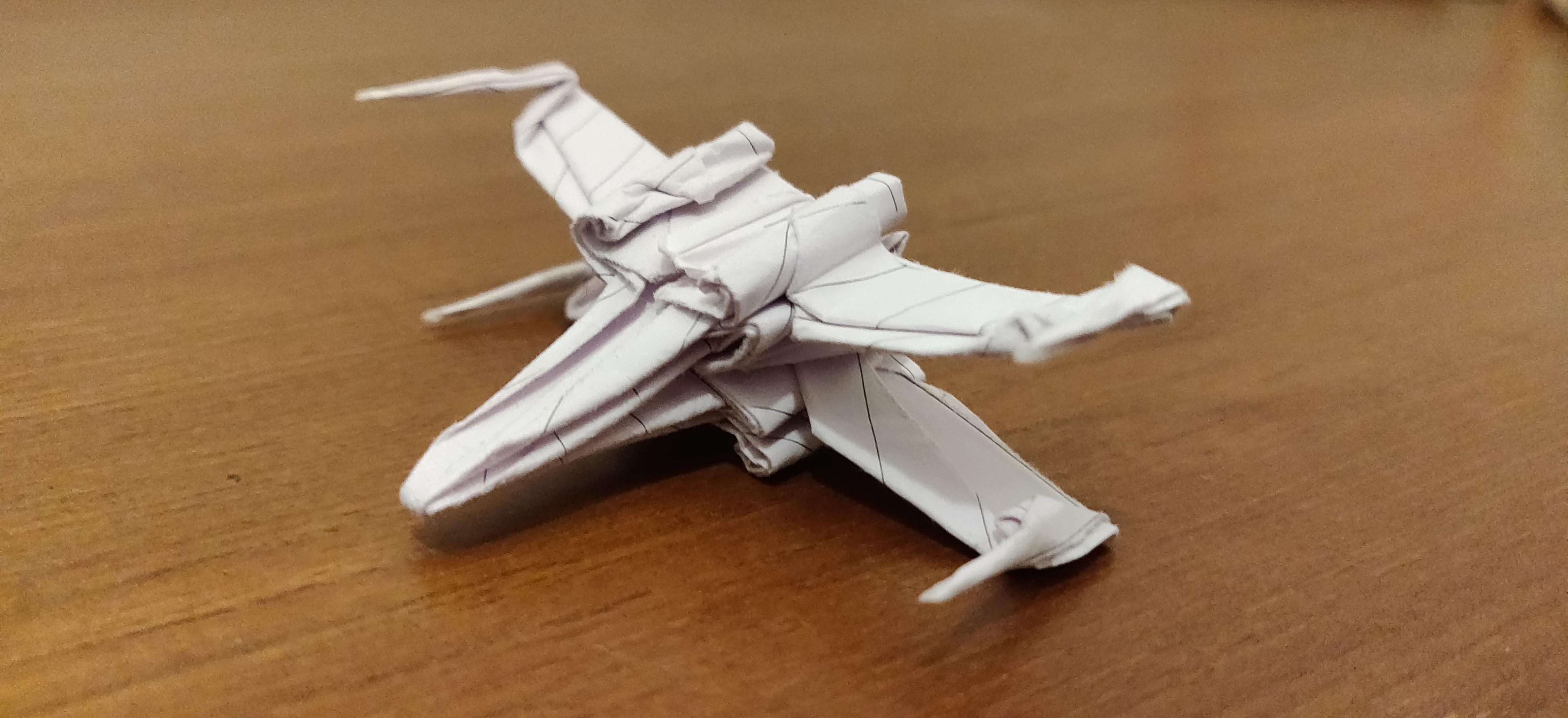 following the rule. Here's an origami X-wing | Scrolller