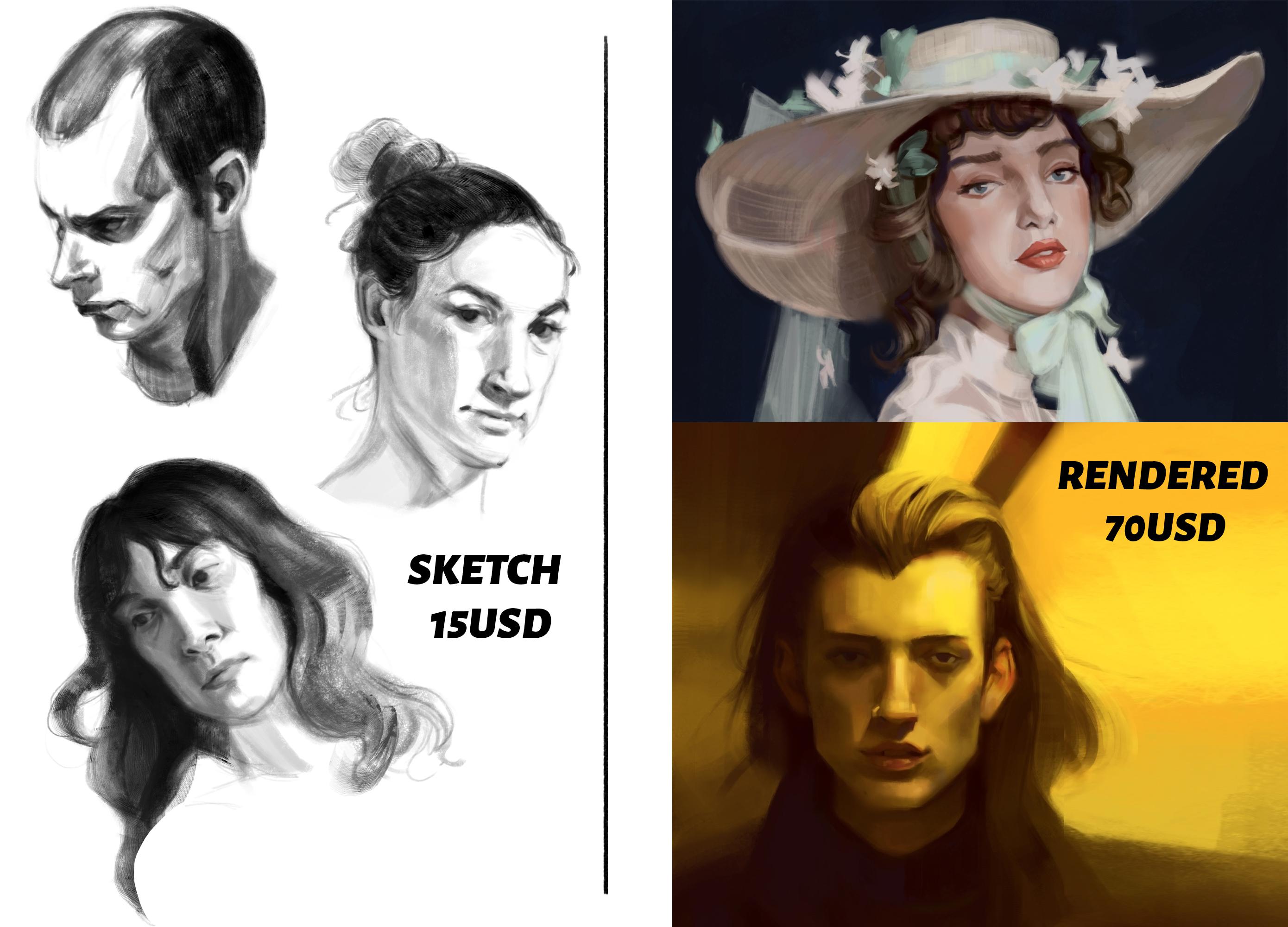 [For Hire] Realistic Portrait Commissions! | Scrolller