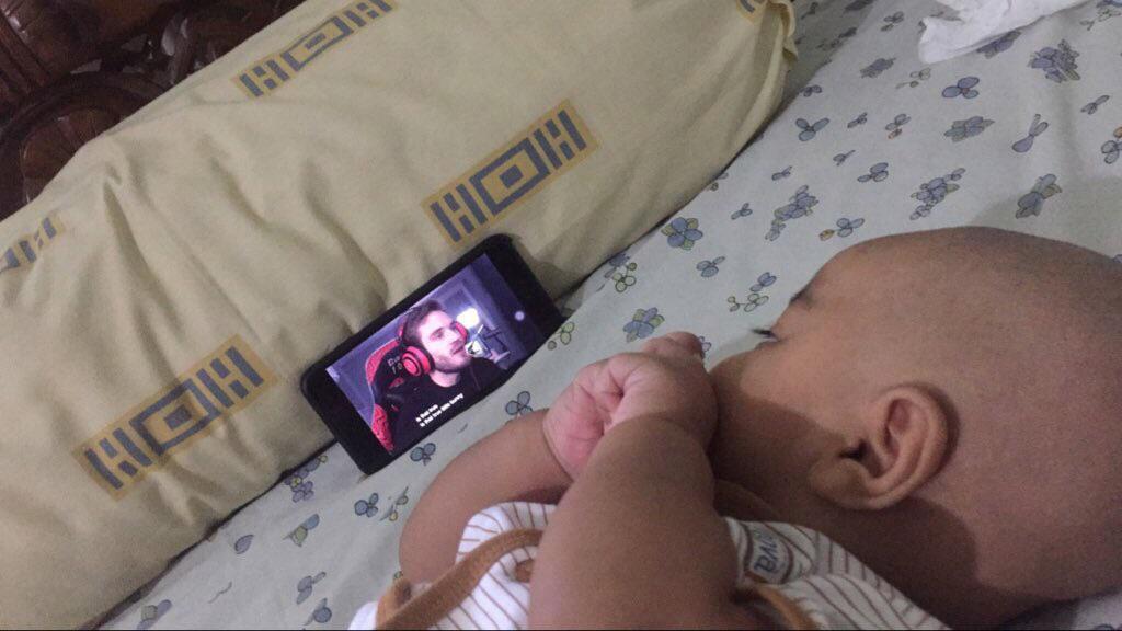 Forcing baby to watch PewDiePie = wHoLeSoMe 100 | Scrolller