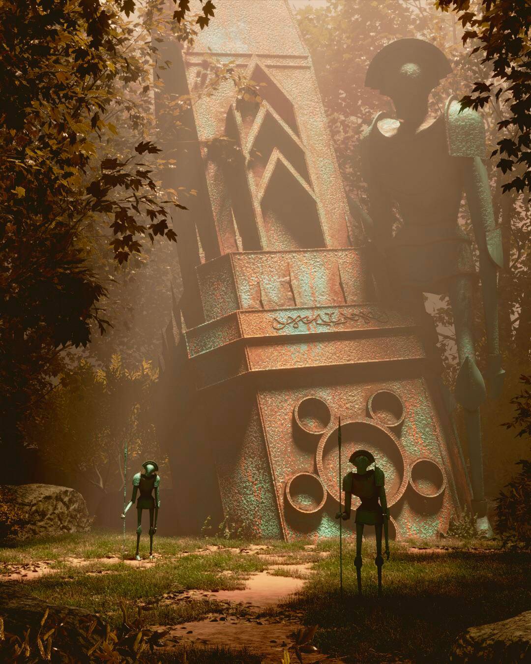 Forest path, me, 3D render, 2021 | Scrolller