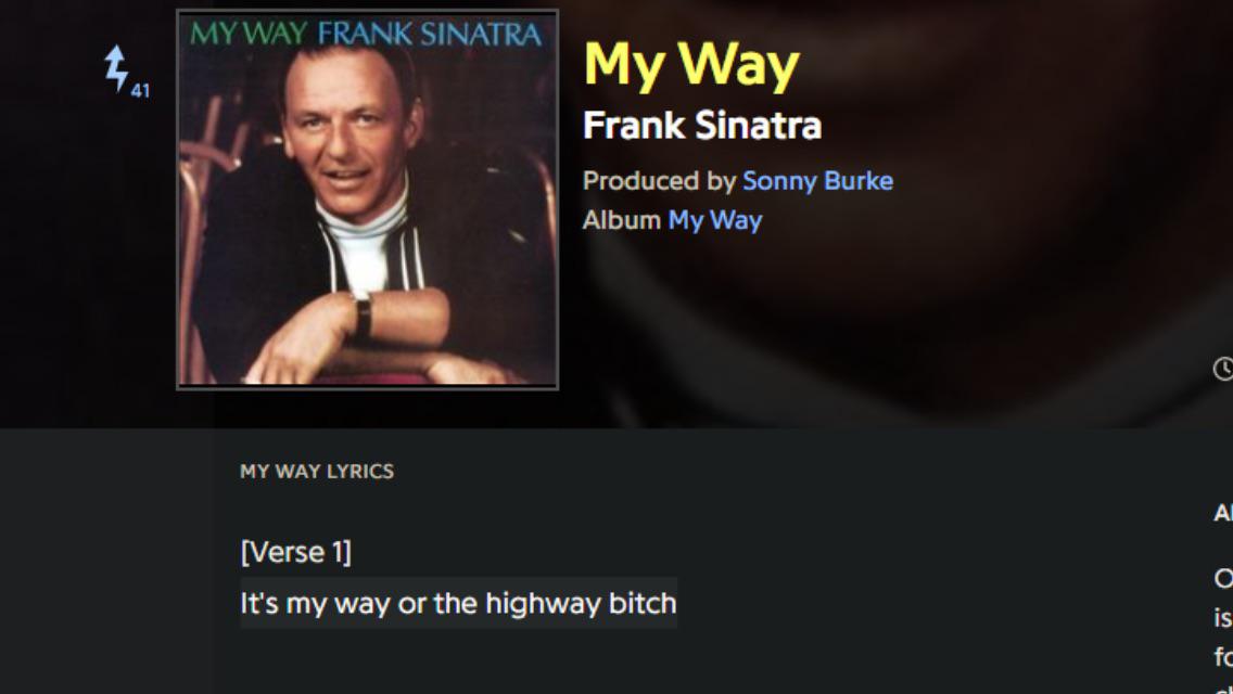 Frank Sinatra-My Way | Scrolller