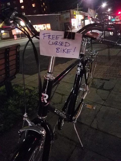 Free cursed bike spotted in Union Sq last night | Scrolller