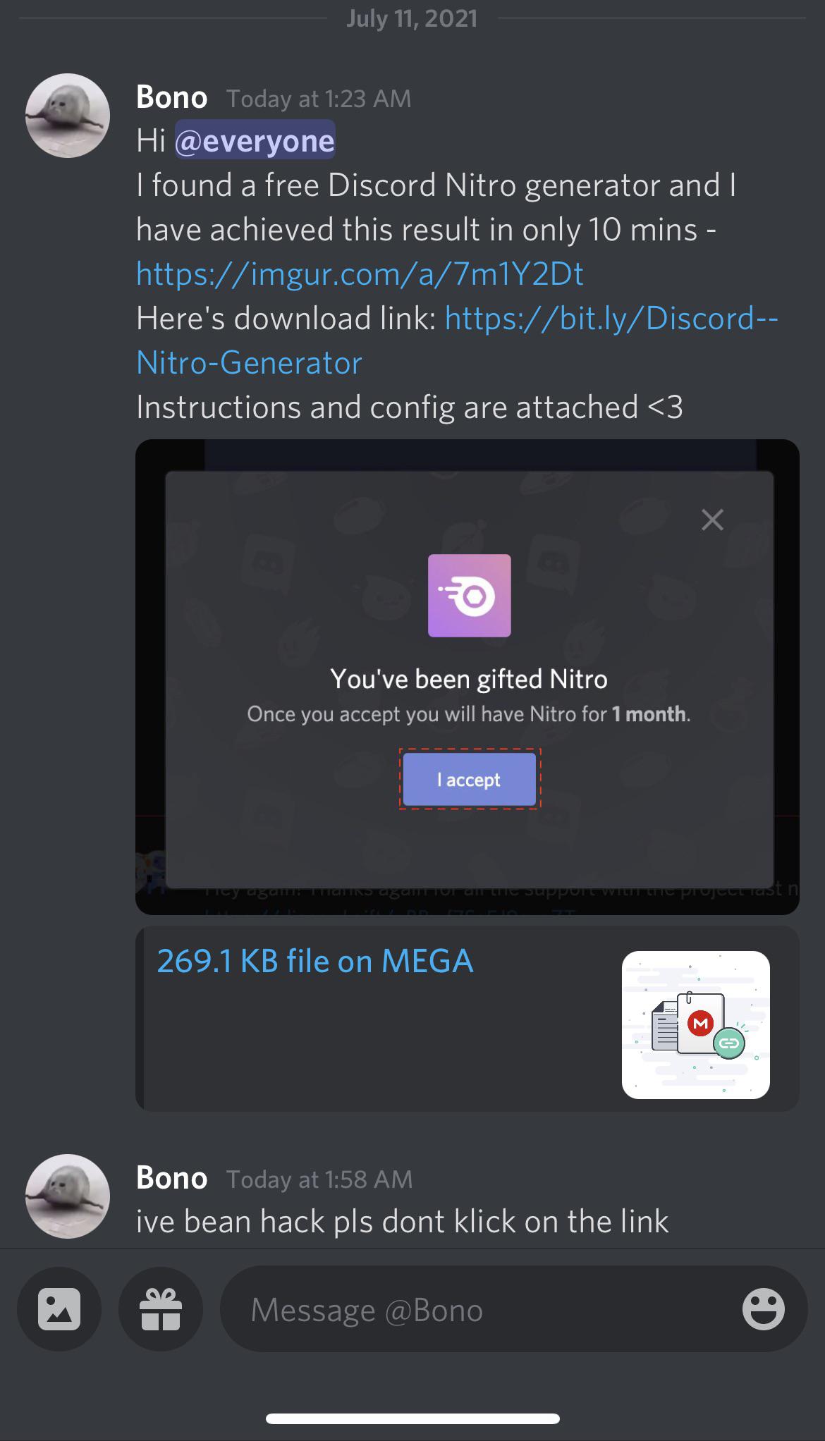 “Free discord nitro let’s go!” | Scrolller