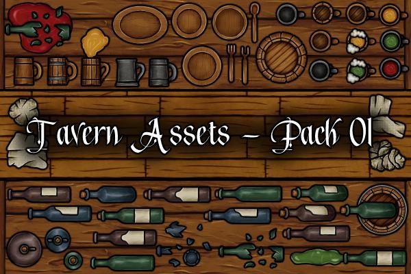 Free Tavern Assets Pack For Everyone~ [OC] [Art] | Scrolller