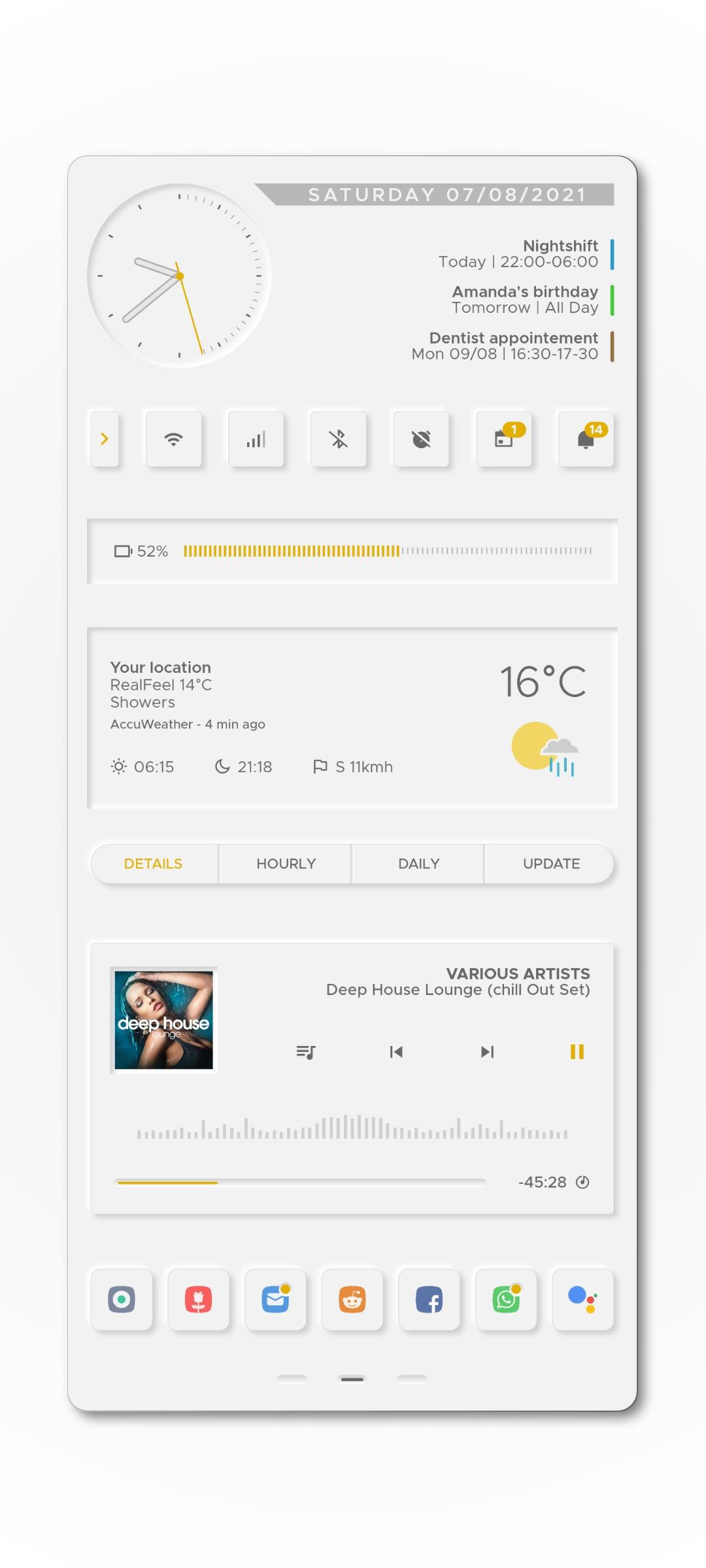 [FREE THEME] Efficiency for KLWP | Scrolller