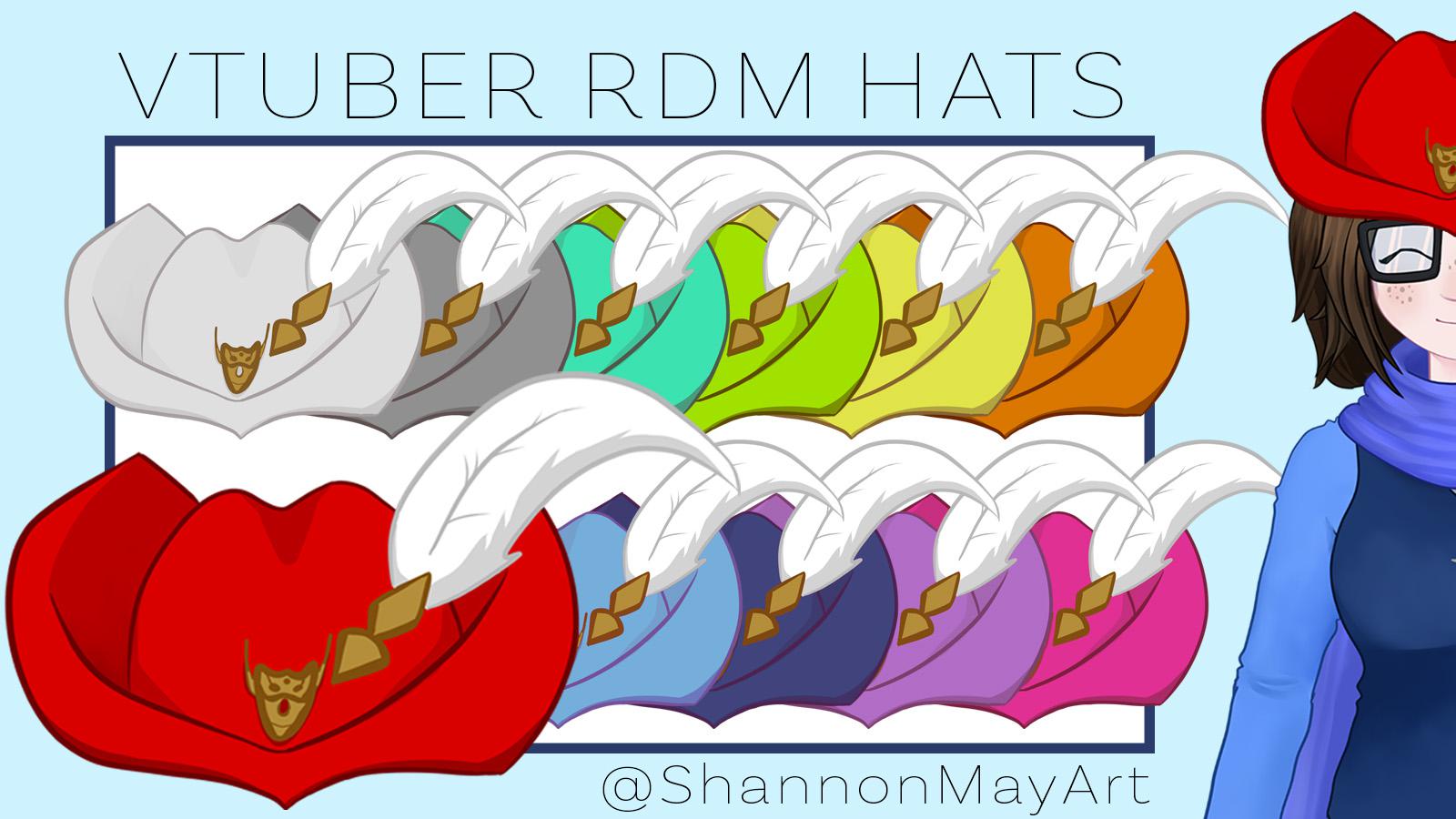 Free Vtuber RDM hat assets in 11 colours! | Scrolller